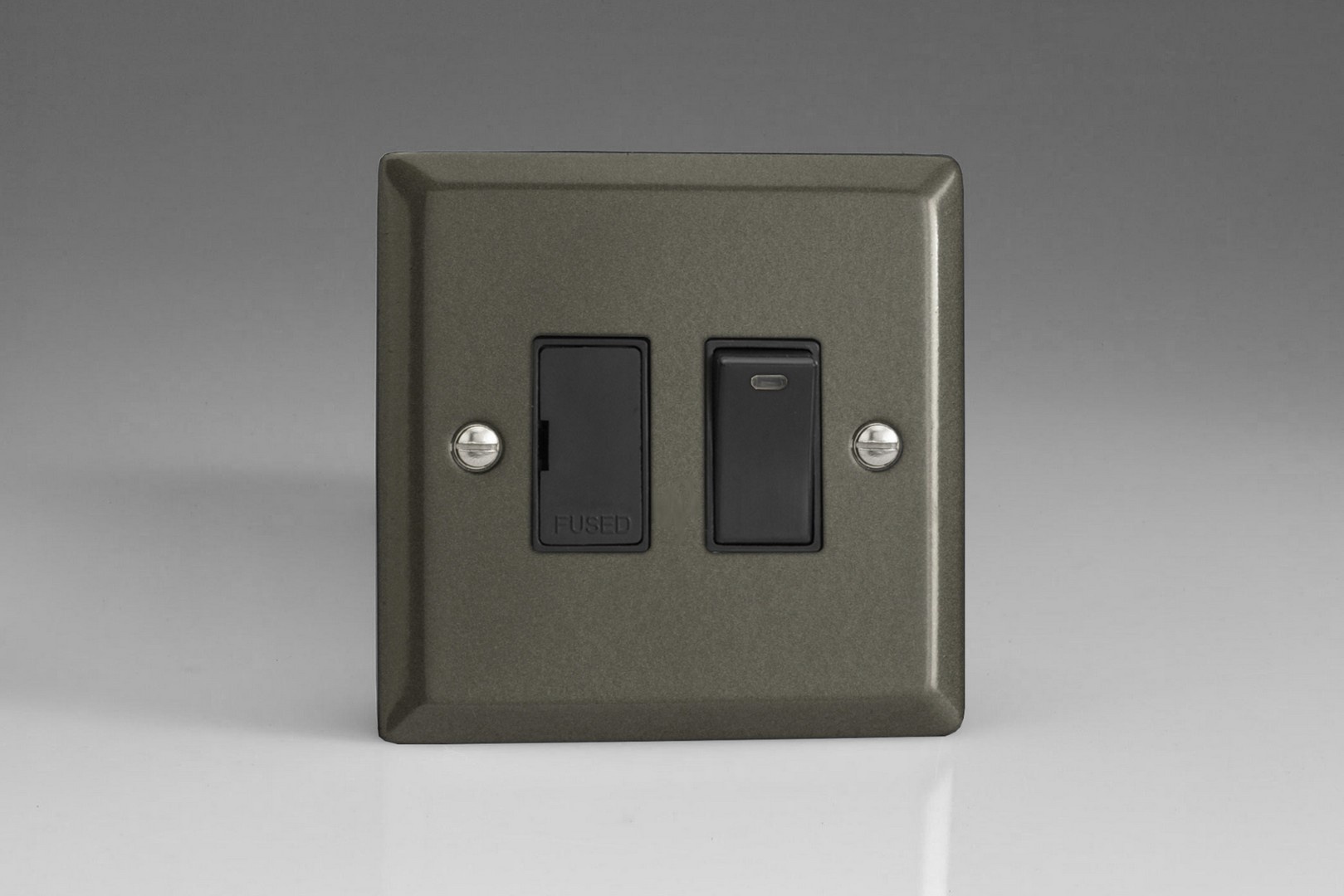 Varilight Classic 13A Switched Fused Spur + Neon Black Graphite 21 ...