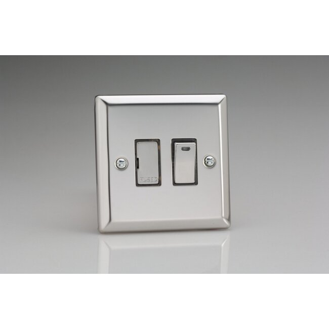 Varilight Classic 13A Switched Fused Spur + Neon Decorative Mirror ... Varilight Classic 13A Switched Fused Spur + Neon Decorative Mirror ...