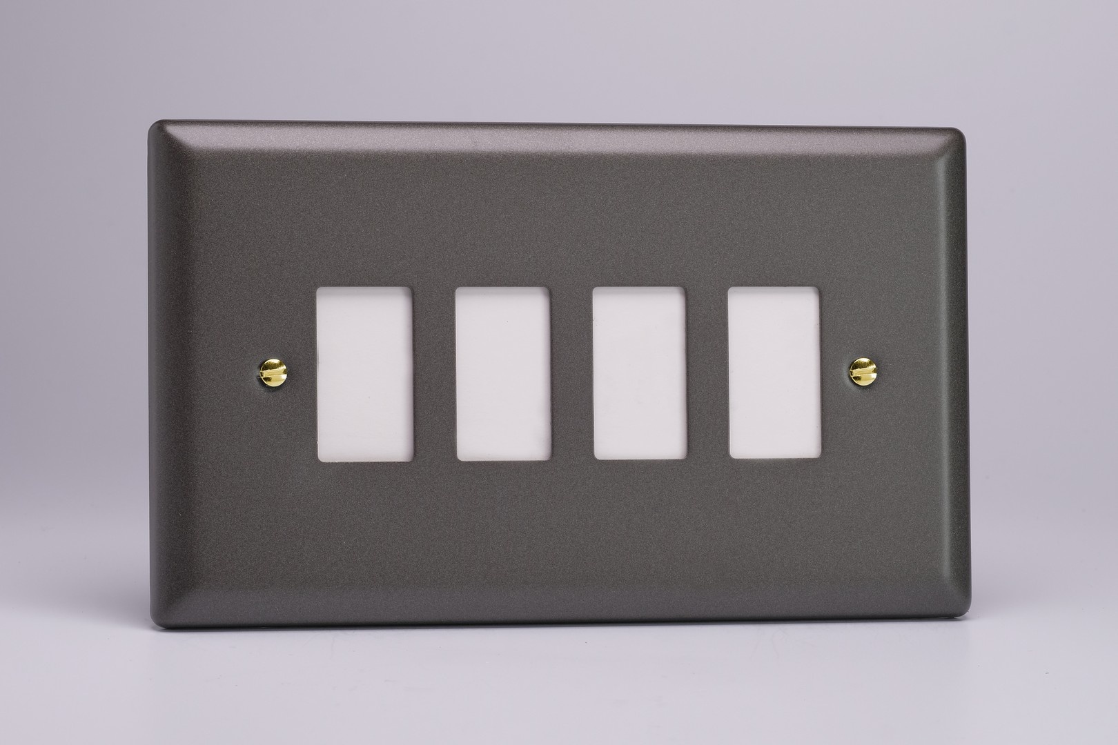 Varilight Vogue 4-Gang PowerGrid Plate including Yoke (Twin Plate ...