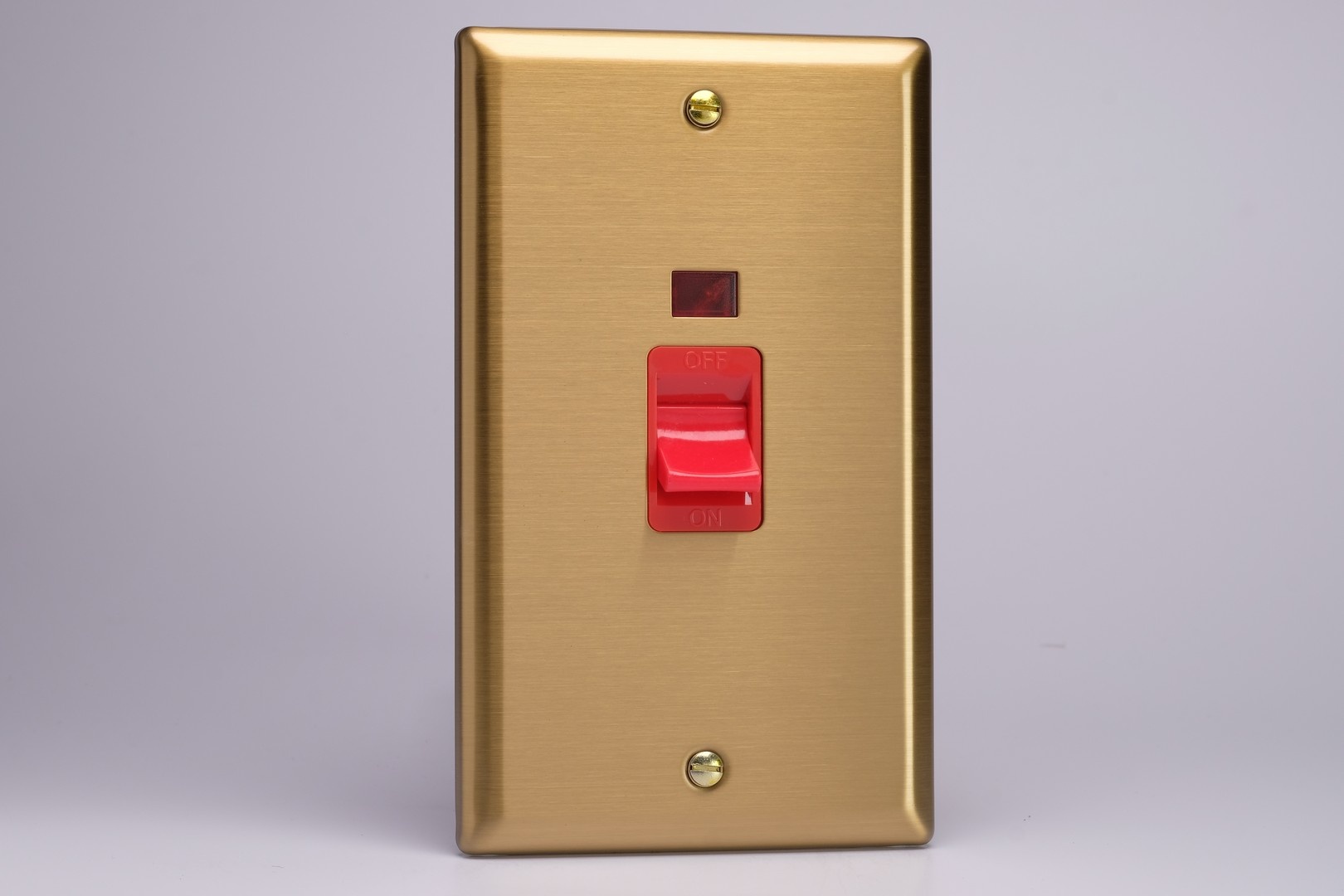 Varilight Classic 45A Cooker Switch + Neon (Vertical Twin Plate, Red ... Varilight Classic 45A Cooker Switch + Neon (Vertical Twin Plate, Red ...