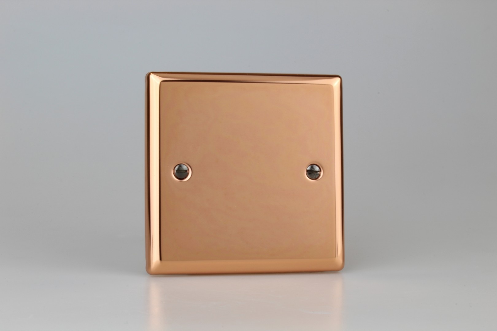 Varilight Urban Single Blank Plate Polished Copper - The Factory Shop ...