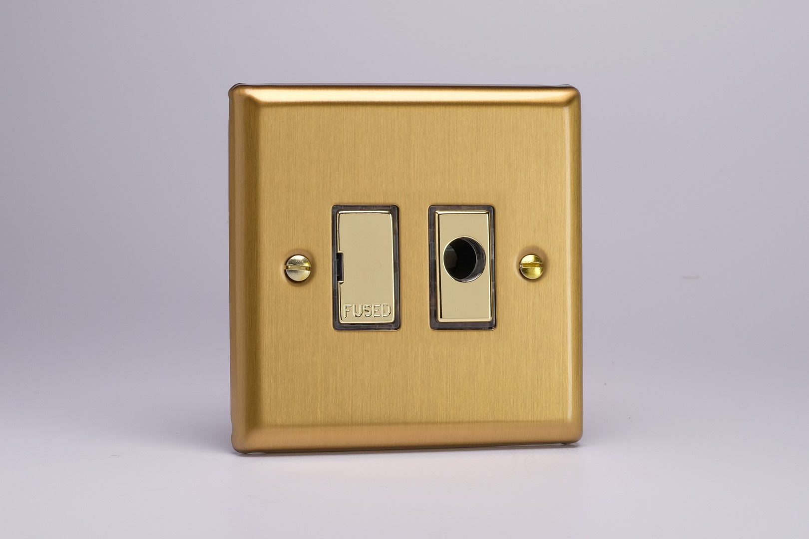 Varilight Classic 13A Unswitched Fused Spur + Flex Outlet with Metal ... Varilight Classic 13A Unswitched Fused Spur + Flex Outlet with Metal ...