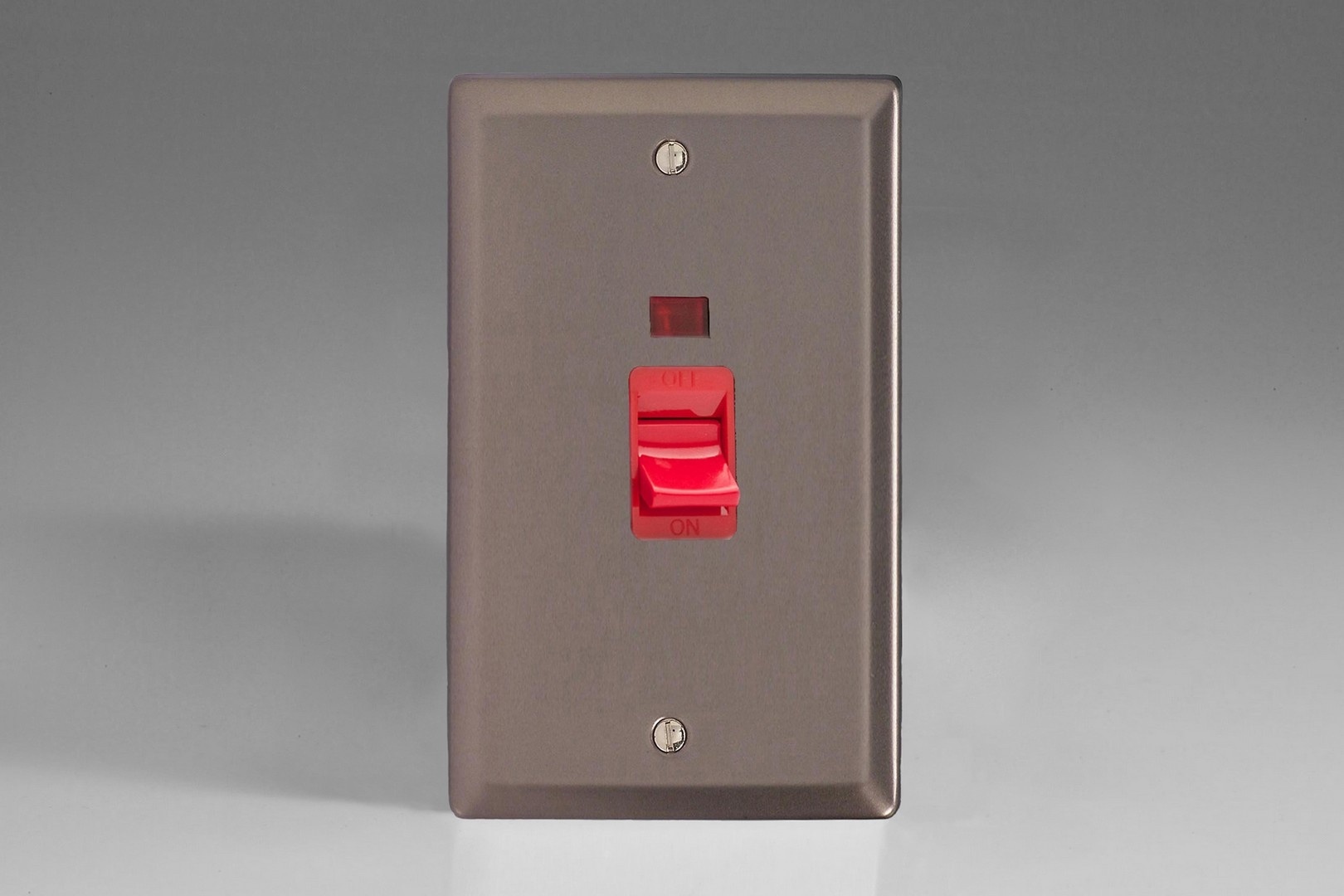 Varilight Classic 45A Cooker Switch + Neon (Vertical Twin Plate, Red ...
