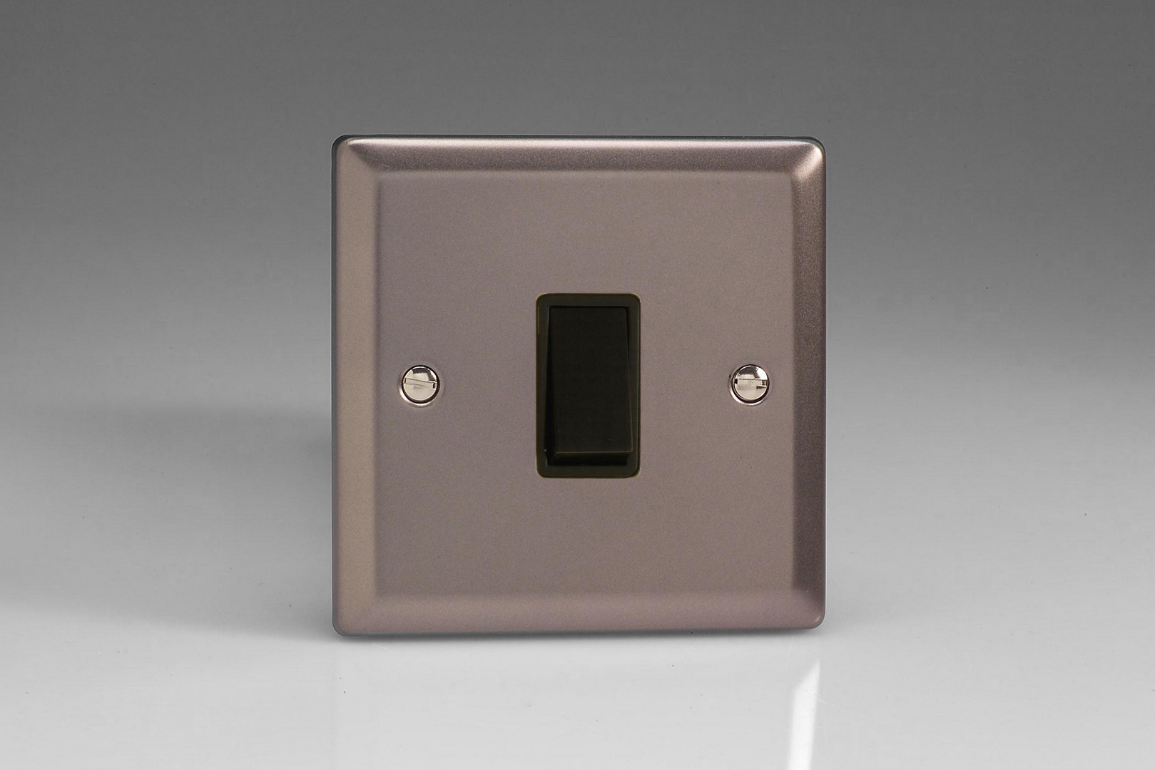 Varilight Classic 1-Gang 10A Retractive Switch Black Pewter Black ... Varilight Classic 1-Gang 10A Retractive Switch Black Pewter Black ...