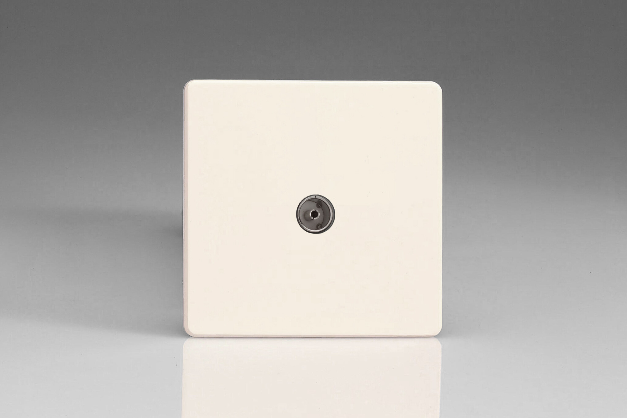 Varilight Screwless 1-Gang TV Socket, Co-Axial Primed Plain Insert ...