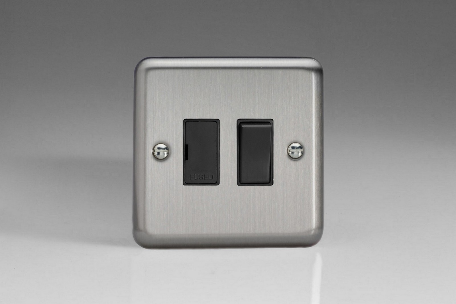 Varilight Classic 13A Switched Fused Spur Black Matt Chrome Black ... Varilight Classic 13A Switched Fused Spur Black Matt Chrome Black ...