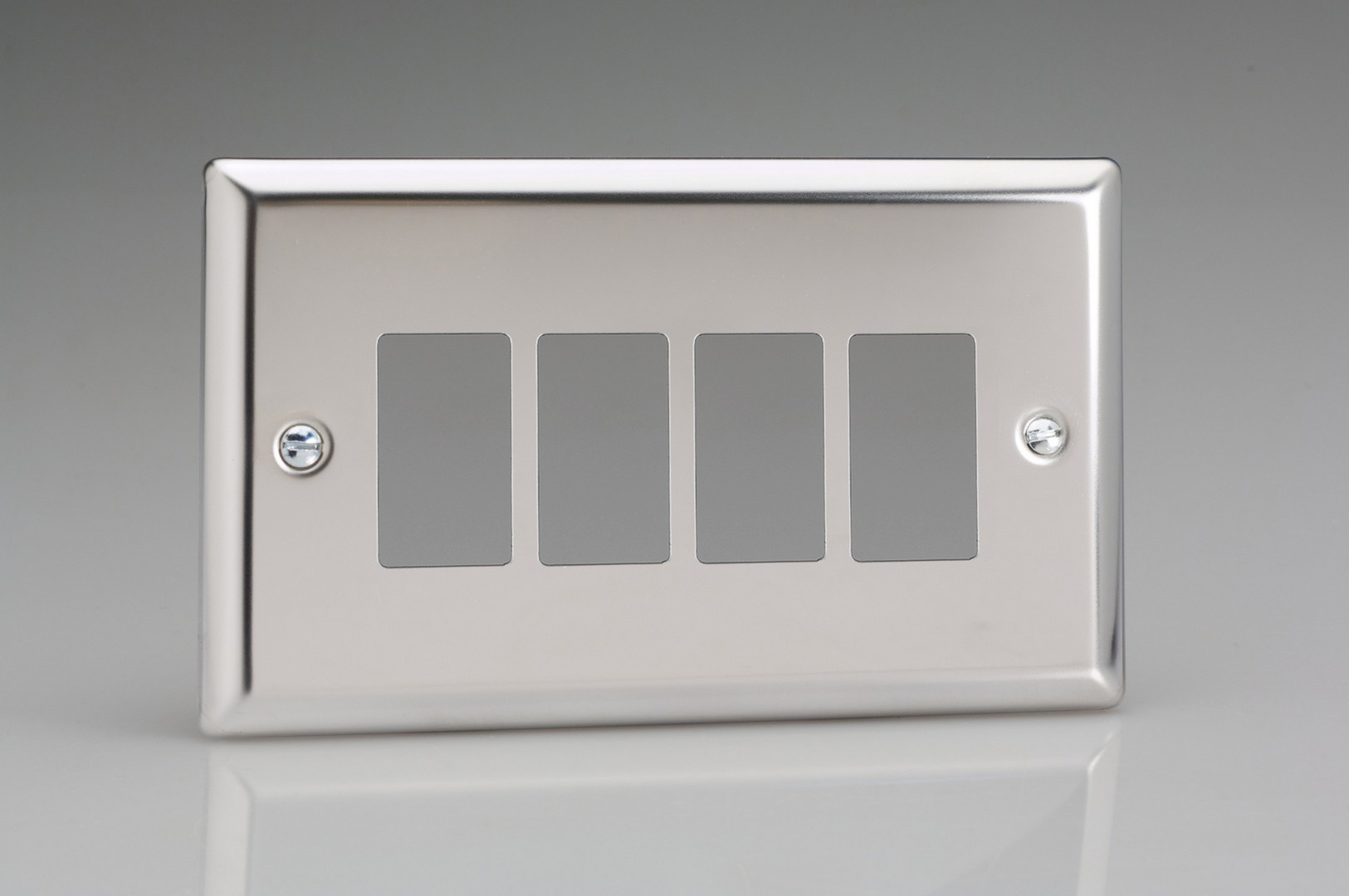 Varilight Classic 4-Gang PowerGrid Plate including Yoke (Twin Plate ...