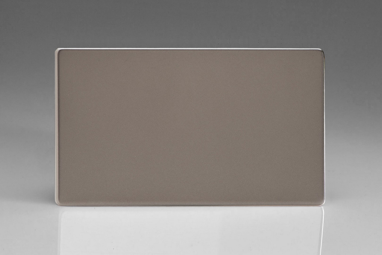 Varilight Screwless Double Blank Plate Pewter - The Factory Shop ...