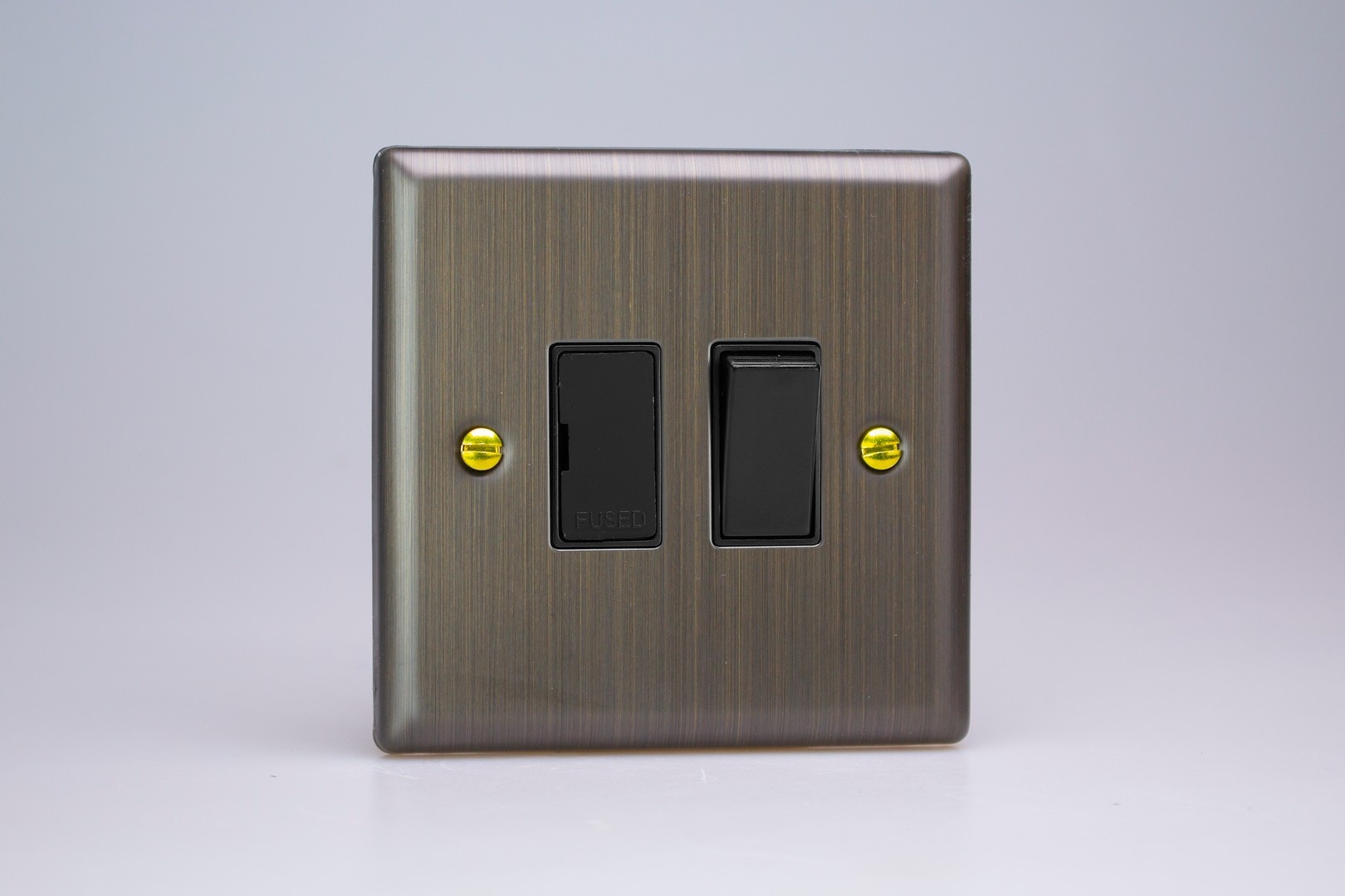 Varilight Urban 13A Switched Fused Spur Black Antique Brass Black - The ... Varilight Urban 13A Switched Fused Spur Black Antique Brass Black - The ...