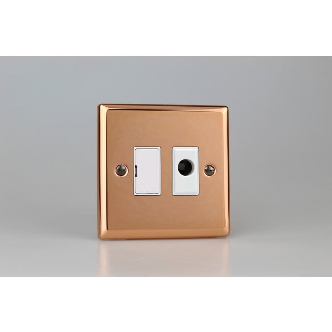 Varilight Urban 13A Unswitched Fused Spur + Flex Outlet White Polished ... Varilight Urban 13A Unswitched Fused Spur + Flex Outlet White Polished ...