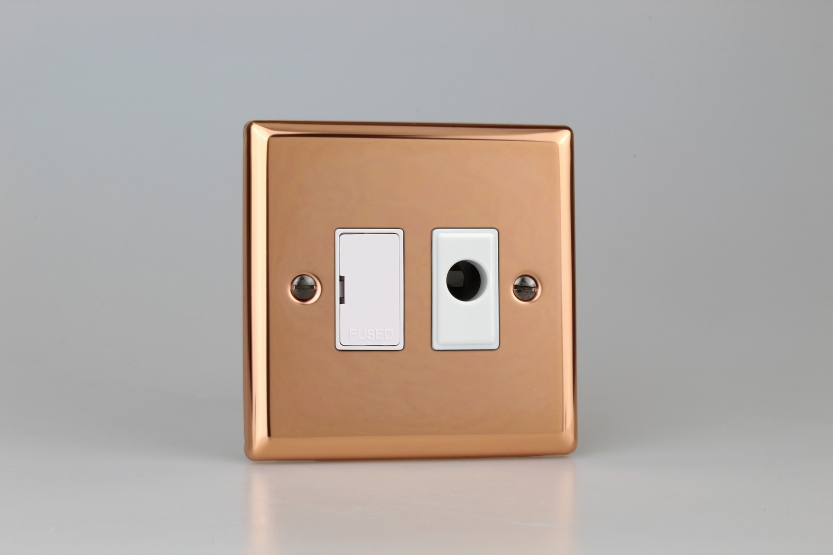 Varilight Urban 13A Unswitched Fused Spur + Flex Outlet White Polished ...