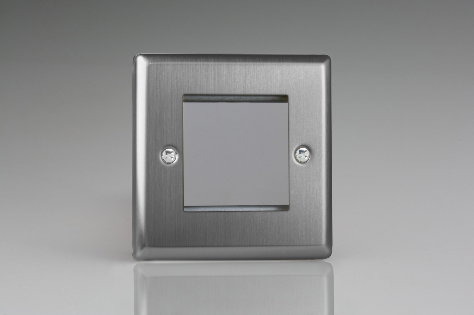 Varilight Classic DataGrid Plate (2 Grid Spaces) Brushed Steel - The ...
