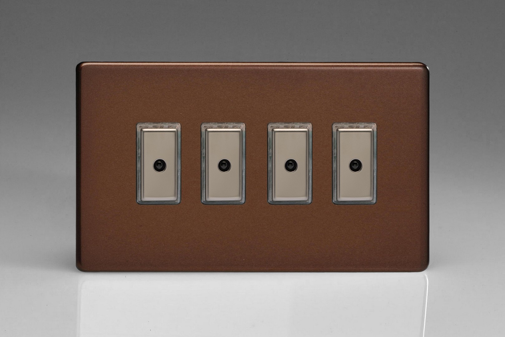 Varilight Screwless 4-Gang 1-Way V-Pro Multi-Point Remote/Tactile Touch ...