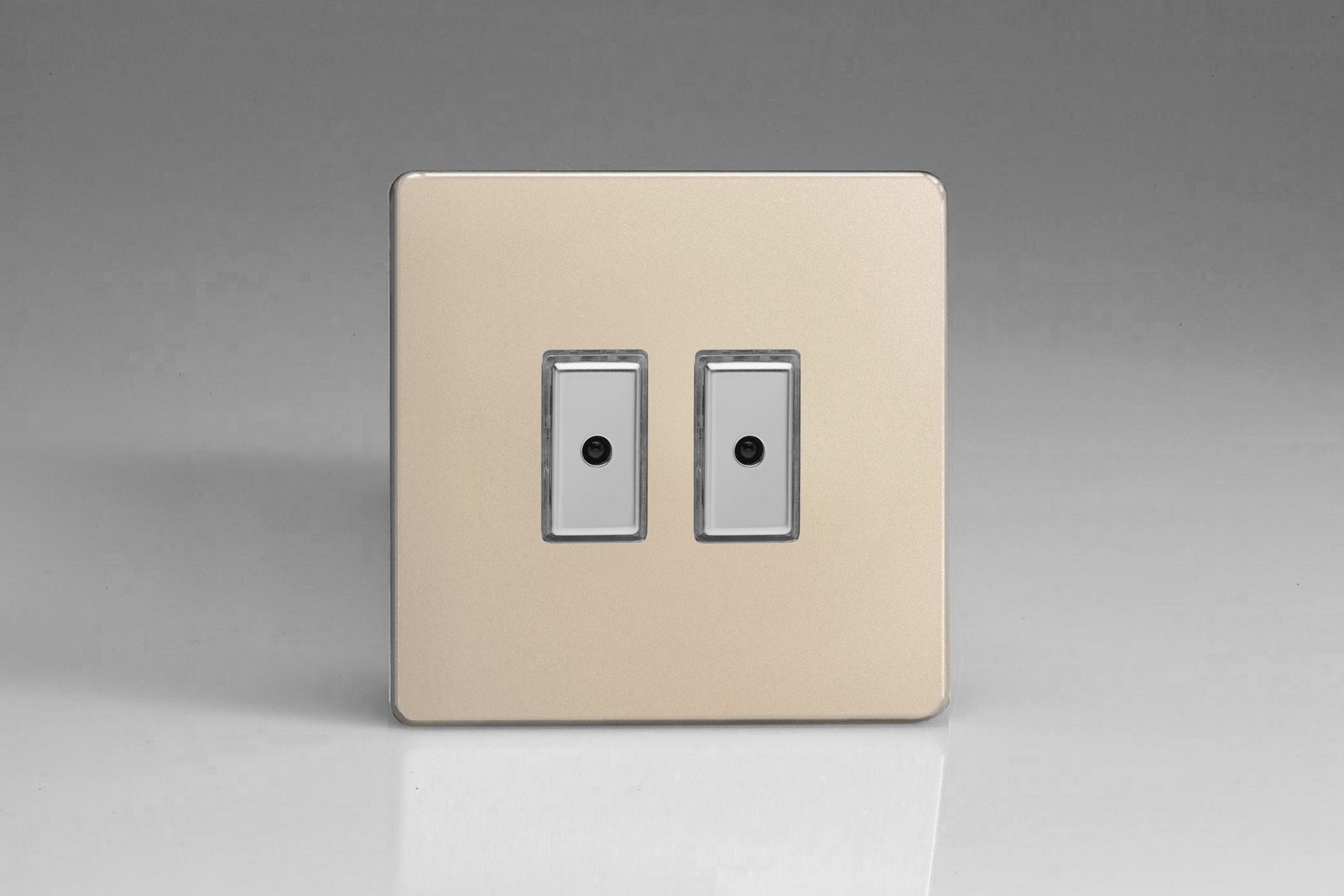 Varilight Screwless 2-Gang 1-Way V-Pro Multi-Point Remote/Tactile Touch ...