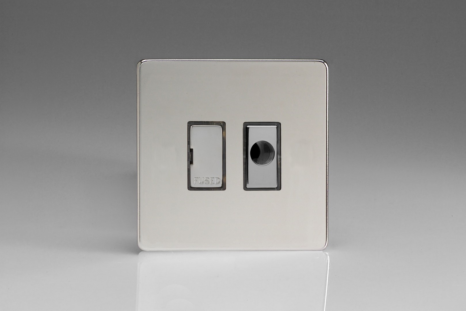 Varilight Screwless 13A Unswitched Fused Spur + Flex Outlet with Metal ...