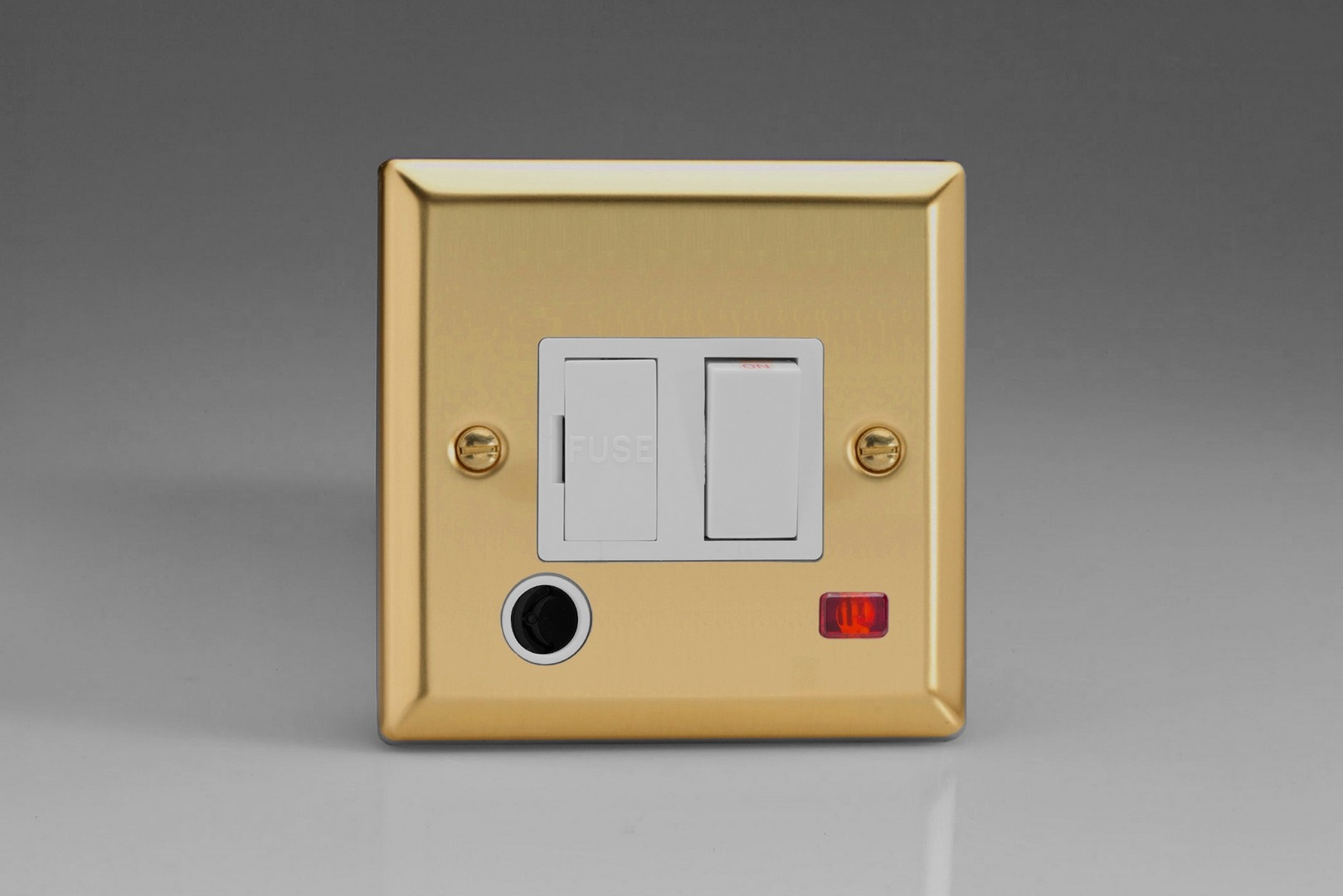 Varilight Classic 13A Switched Fused Spur + Neon + Flex Outlet White ... Varilight Classic 13A Switched Fused Spur + Neon + Flex Outlet White ...