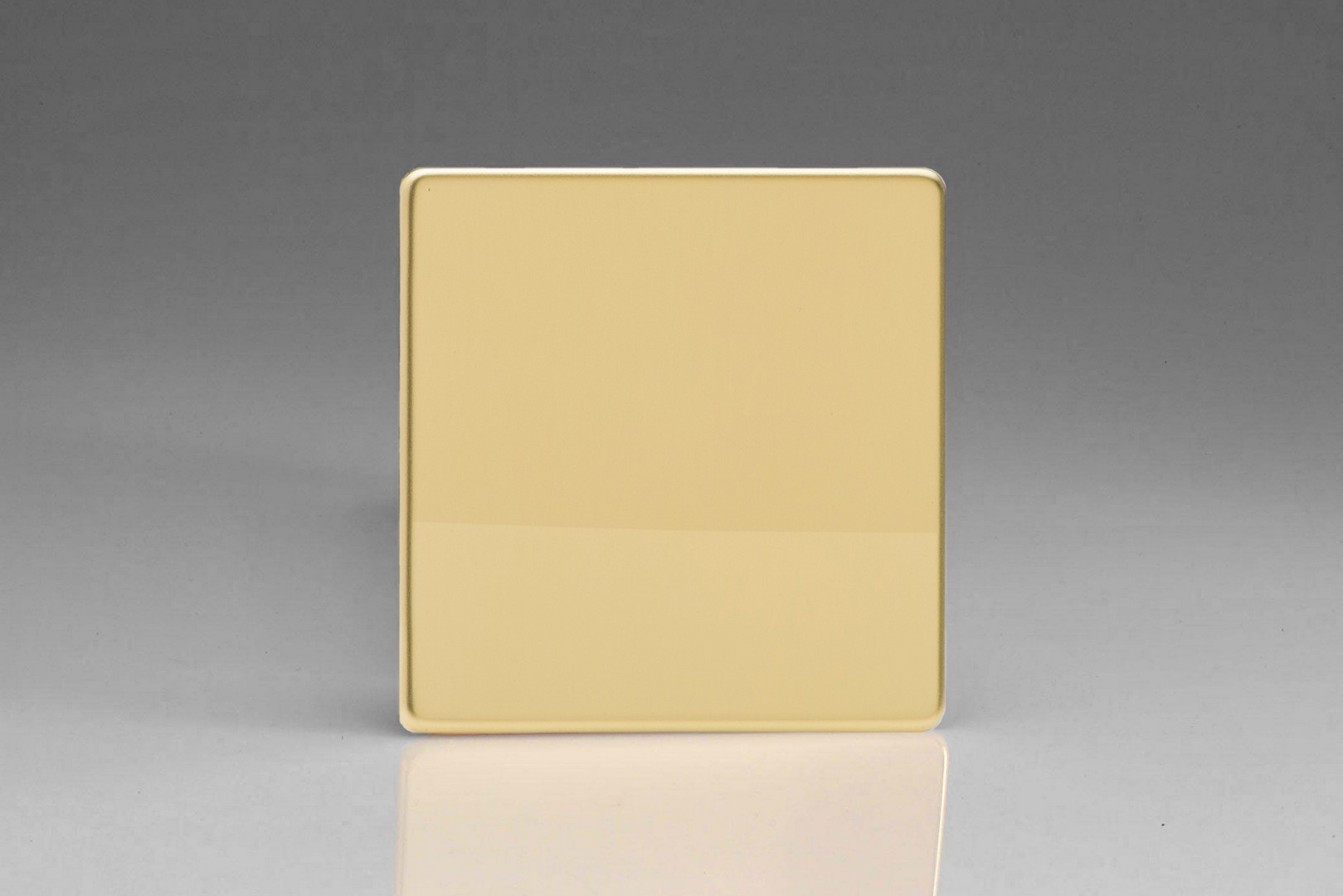 Varilight Screwless Single Blank Plate Polished Brass - The Factory ...