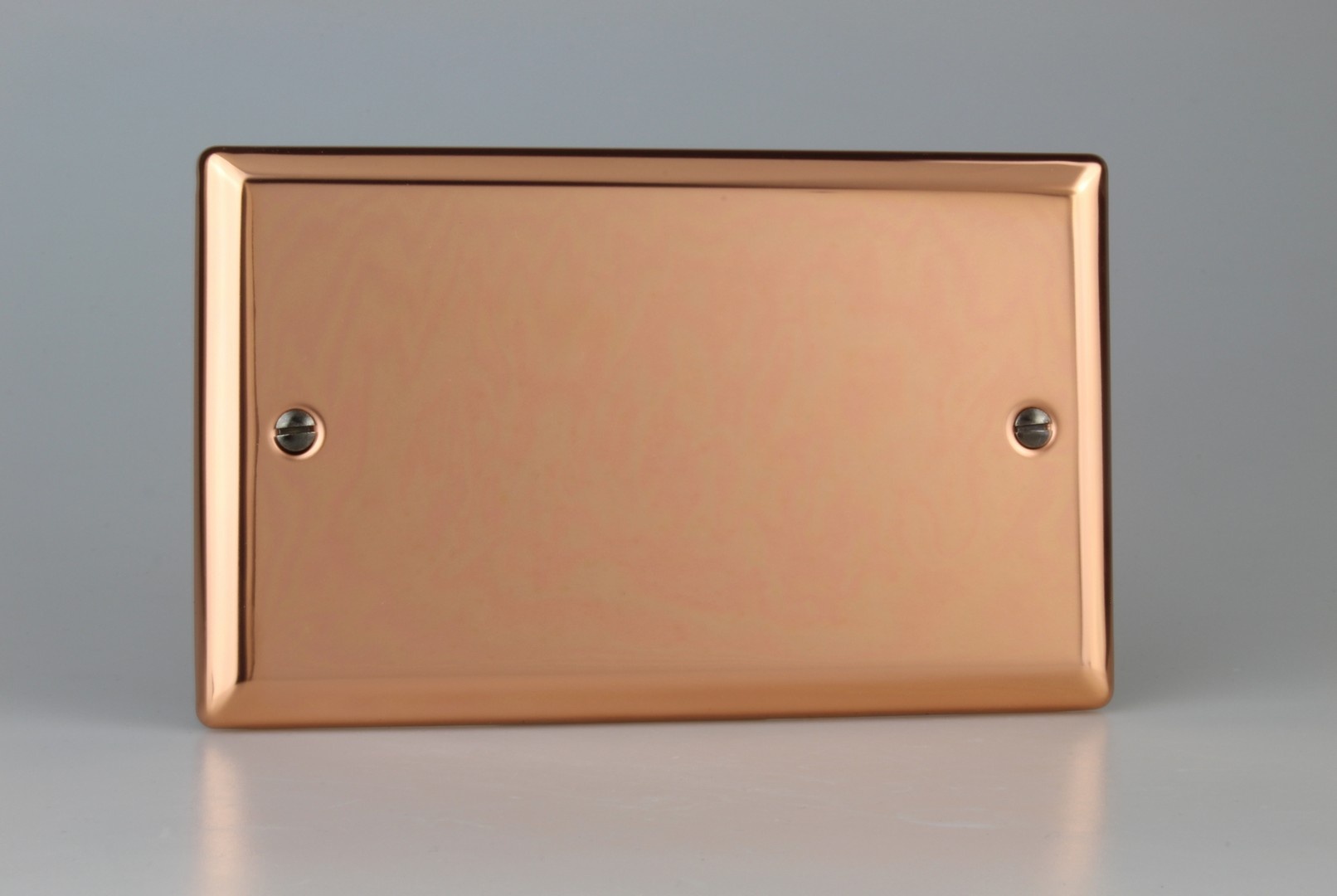 Varilight Urban Double Blank Plate Polished Copper - The Factory Shop ...