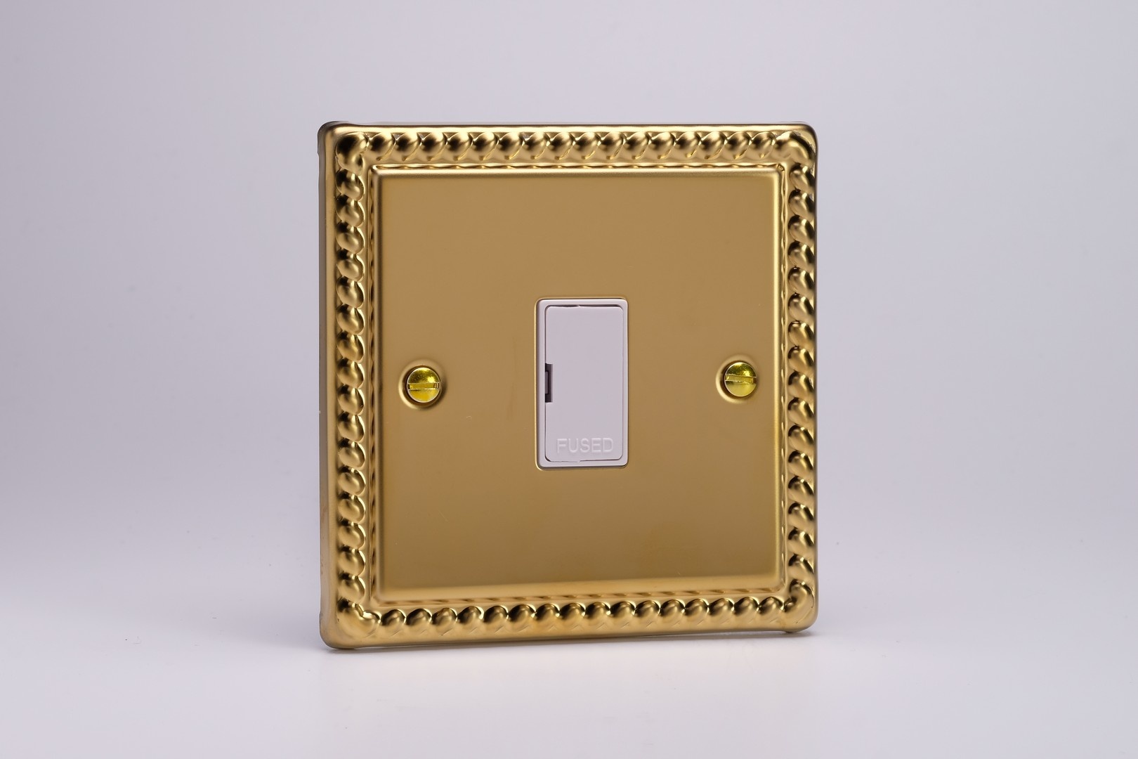 Varilight Classic 13A Unswitched Fused Spur White Georgian Brass White ... Varilight Classic 13A Unswitched Fused Spur White Georgian Brass White ...