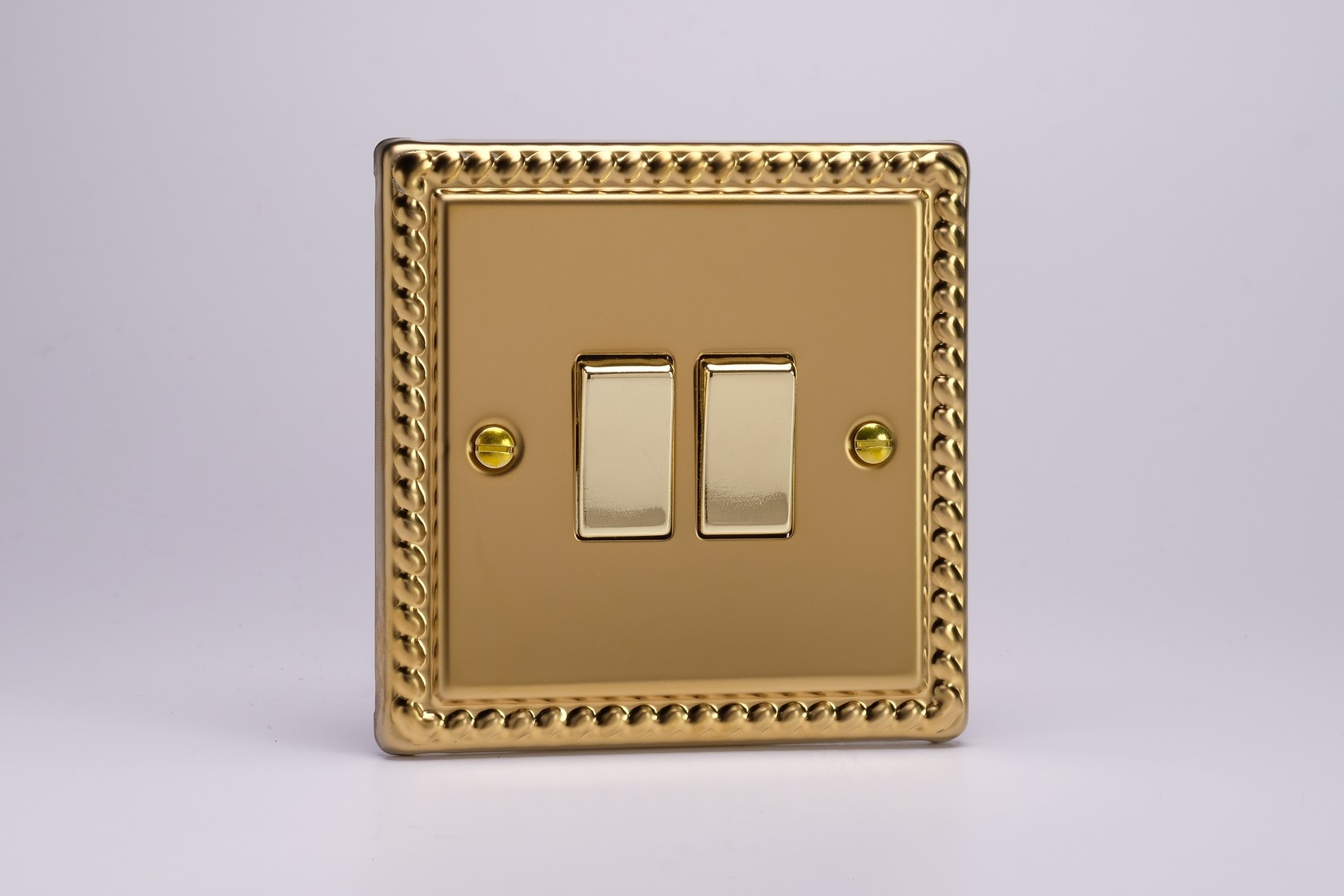 Varilight Classic 2-Gang 10A Intermediate Rocker Switch with Metal ...