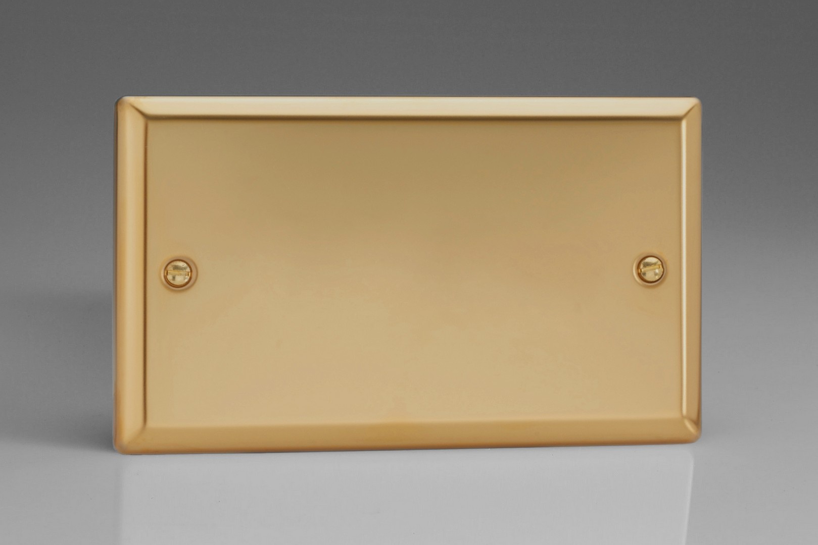 Varilight Classic Double Blank Plate Victorian Brass - The Factory Shop ...