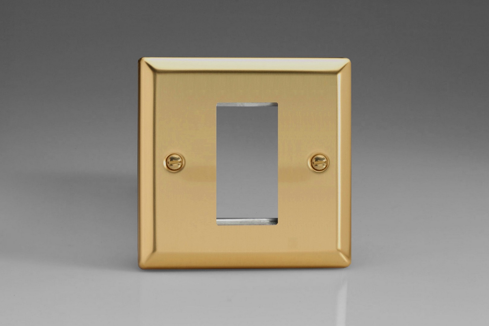 Varilight Classic DataGrid Plate (1 Grid Space) Victorian Brass - The ...
