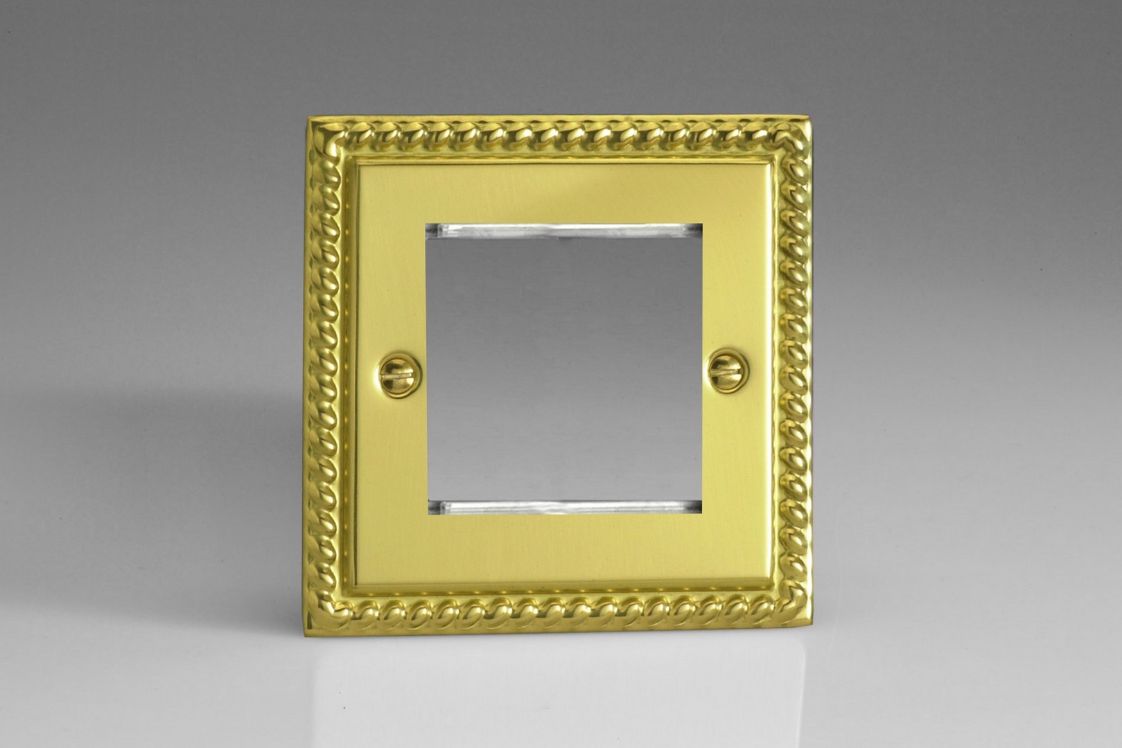 Varilight Classic DataGrid Plate (2 Grid Spaces) Georgian Brass - The ... Varilight Classic DataGrid Plate (2 Grid Spaces) Georgian Brass - The ...