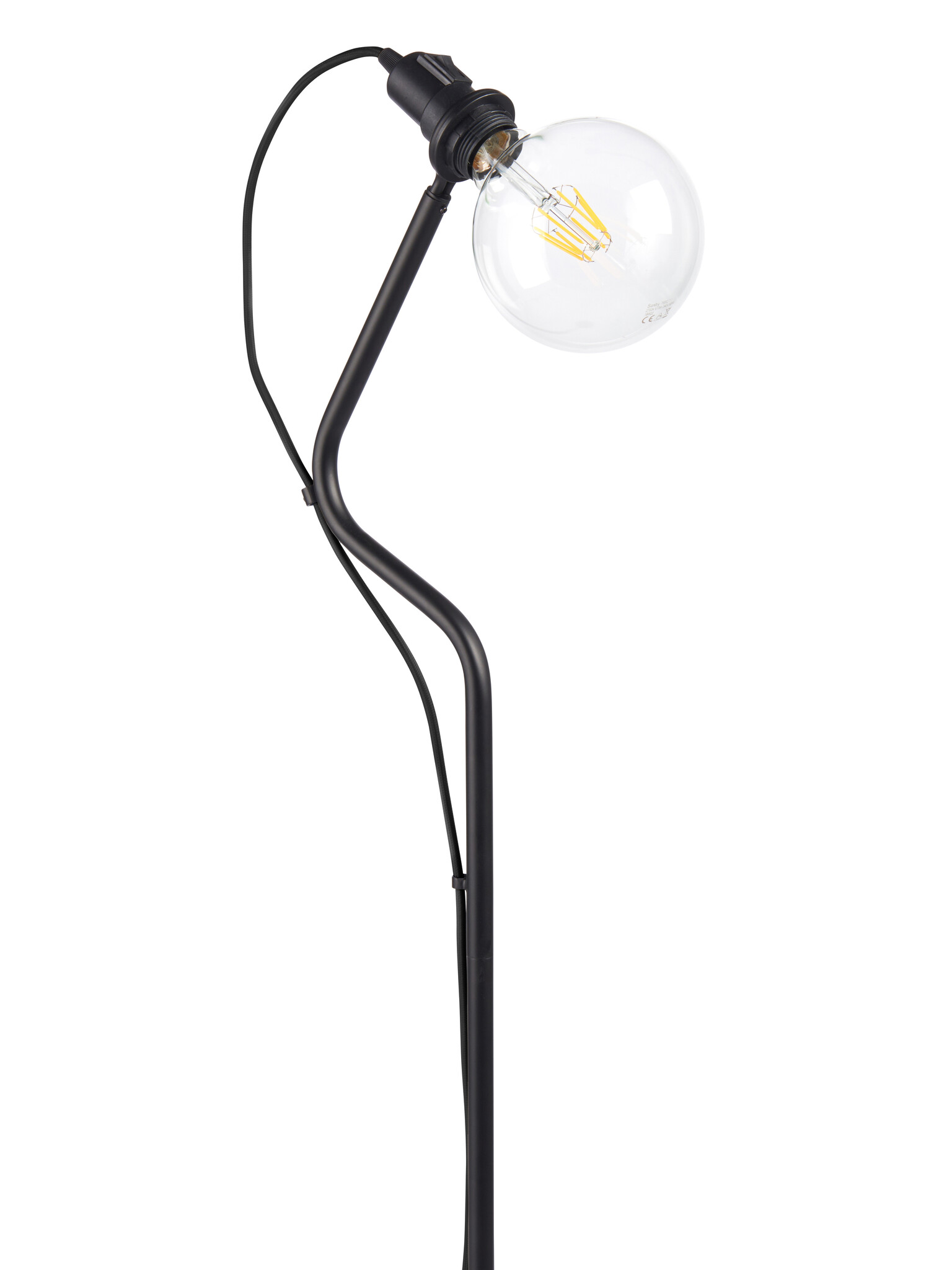 Matt Black 1lt Floor Lamp - The Factory Shop - Poole Lighting