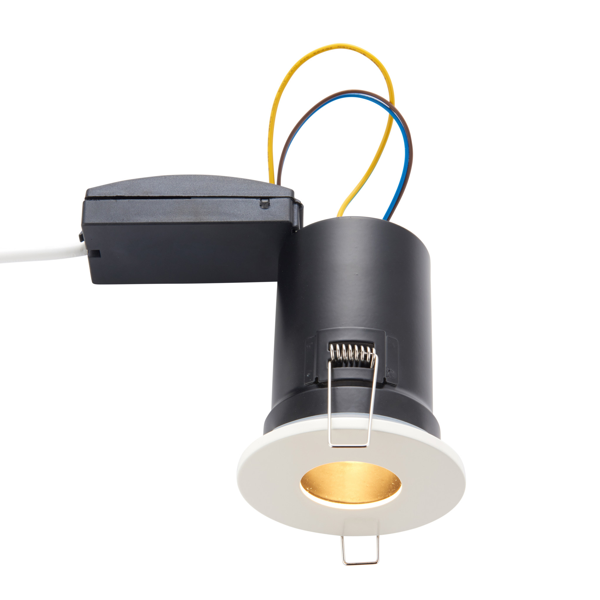 ShieldPLUS Baffle Fixed Matt White - The Factory Shop - Poole Lighting