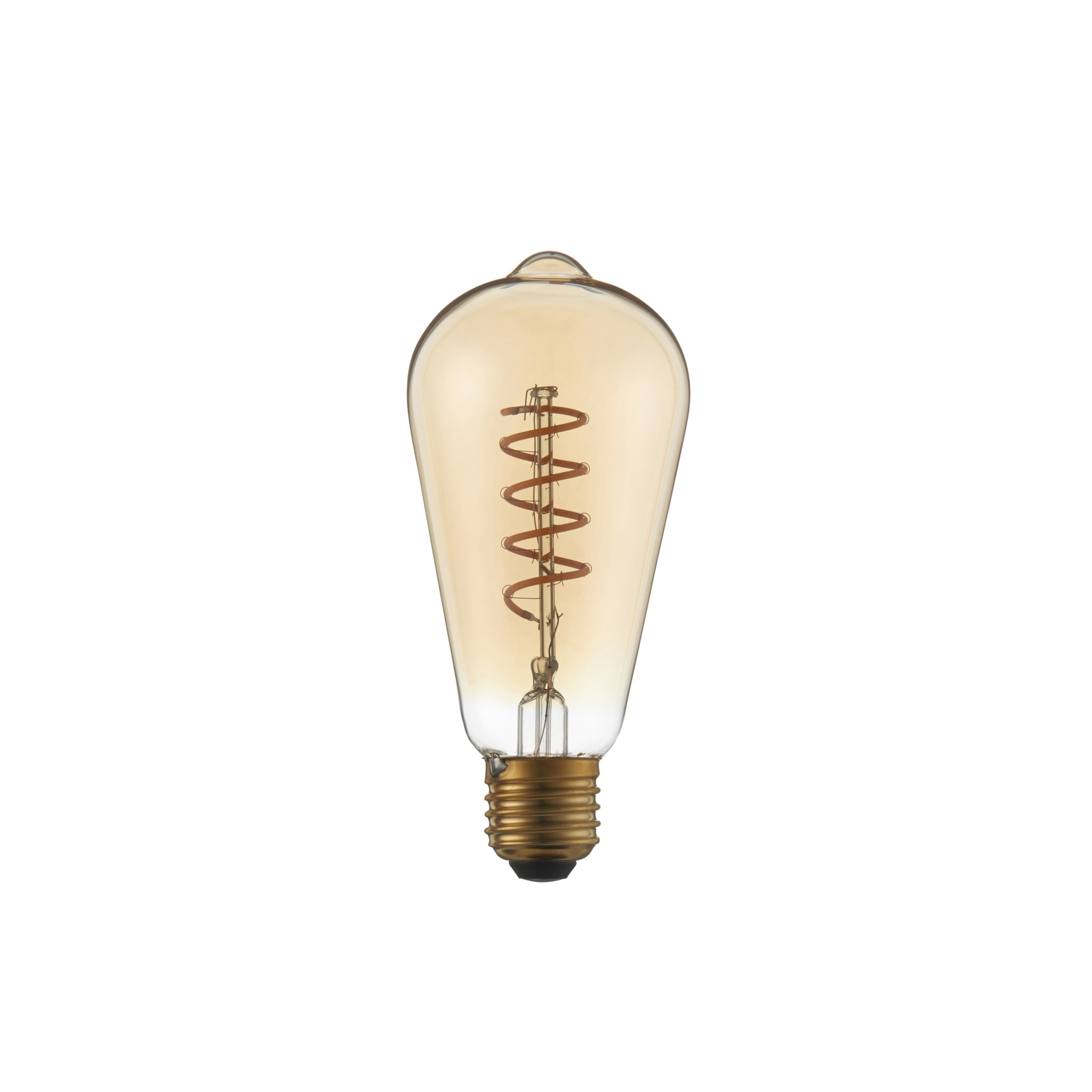 Twist E27 LED Amber Valve Dimmable - The Factory Shop - Poole Lighting