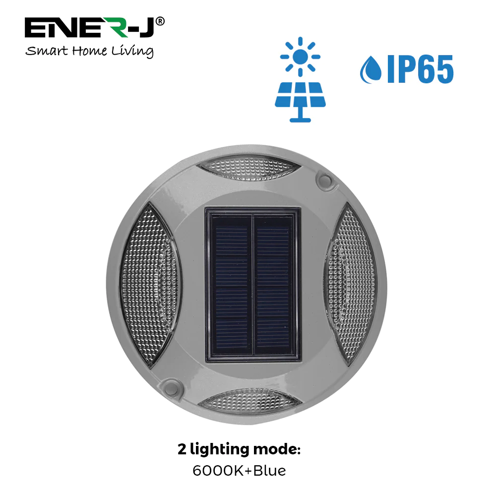 Solar Decking Garden Lights 6000K+BLUE - The Factory Shop - Poole Lighting