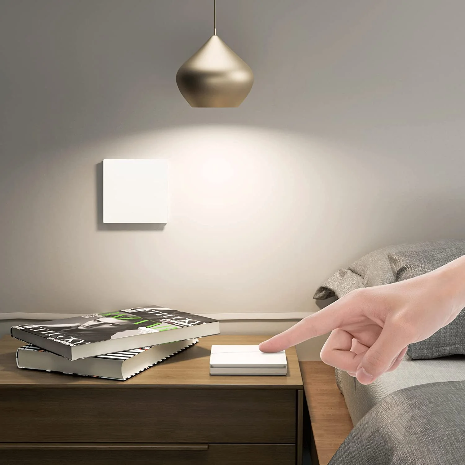 1 Gang Wireless Kinetic Switch + Non Dimmable & WiFi 5A RF Receiver ...