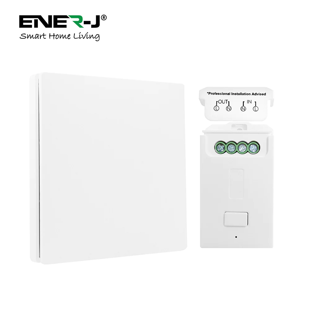 1 Gang Wireless Kinetic Switch + Non-Dimmable Receiver Bundle Kit - The ...