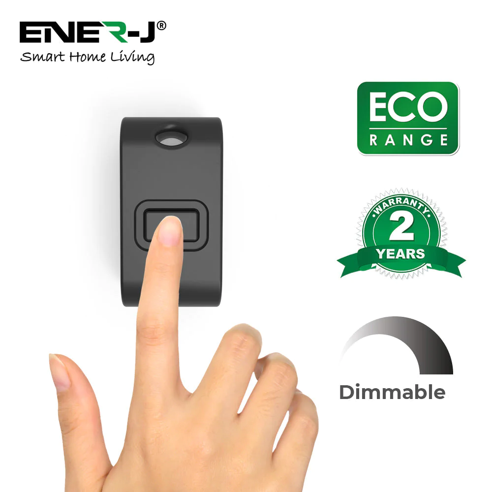 Mini FOB Wireless Switch 1 Gang, Black for ECO RANGE - The Factory Shop ...