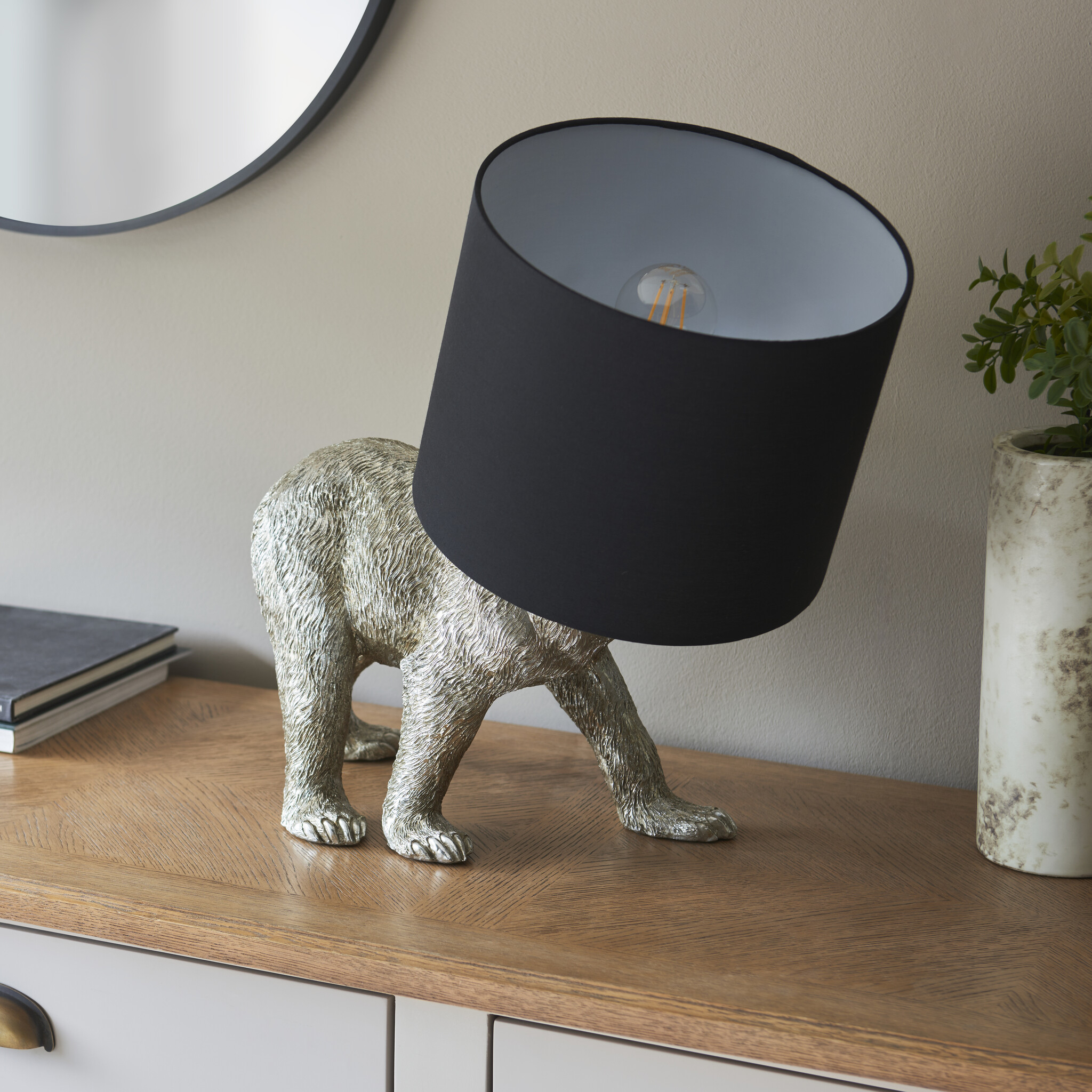 Ben Bear Table Silver - The Factory Shop - Poole Lighting