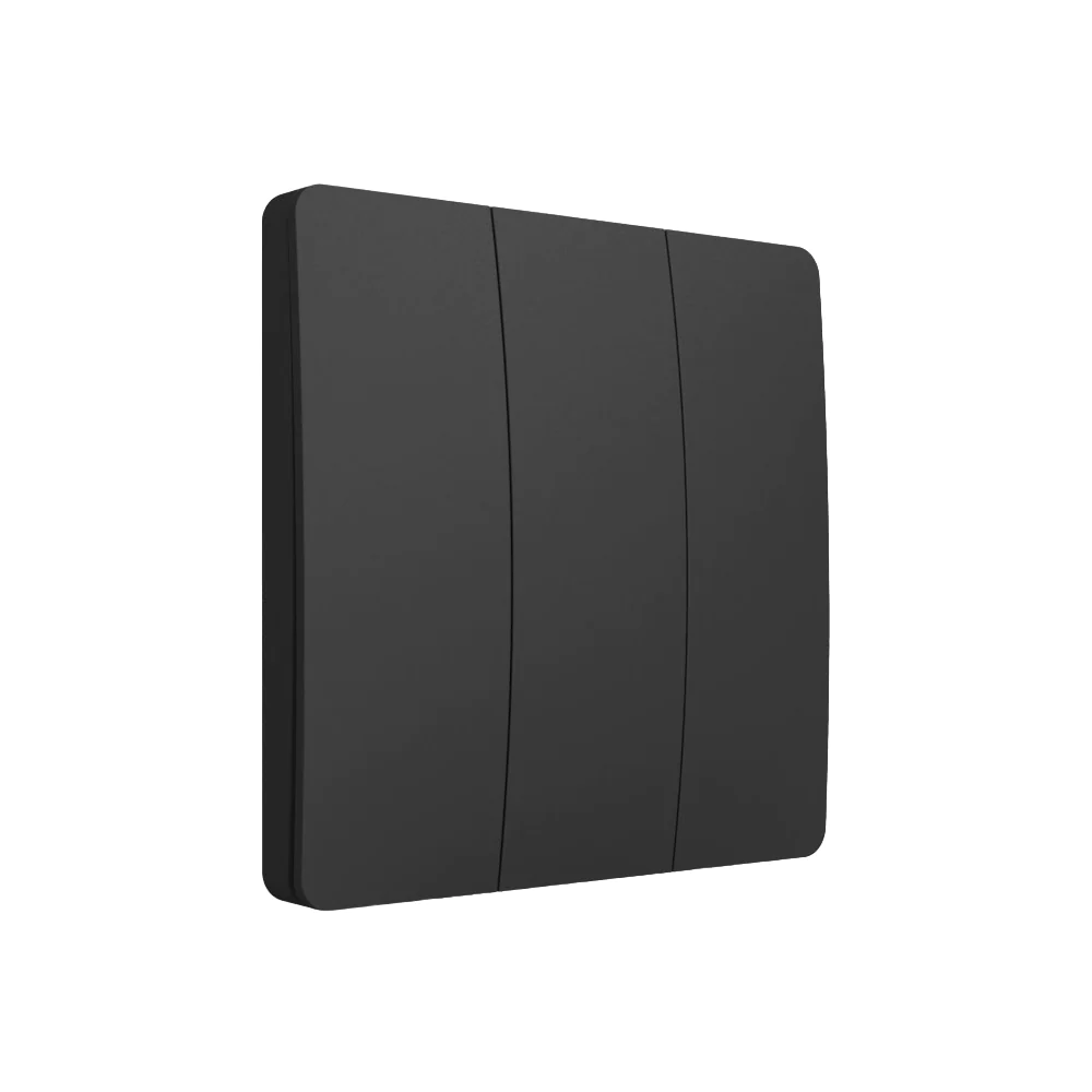3 Gang Wireless Kinetic Switch Dimmable/Non Dimmable (black body) - The ...