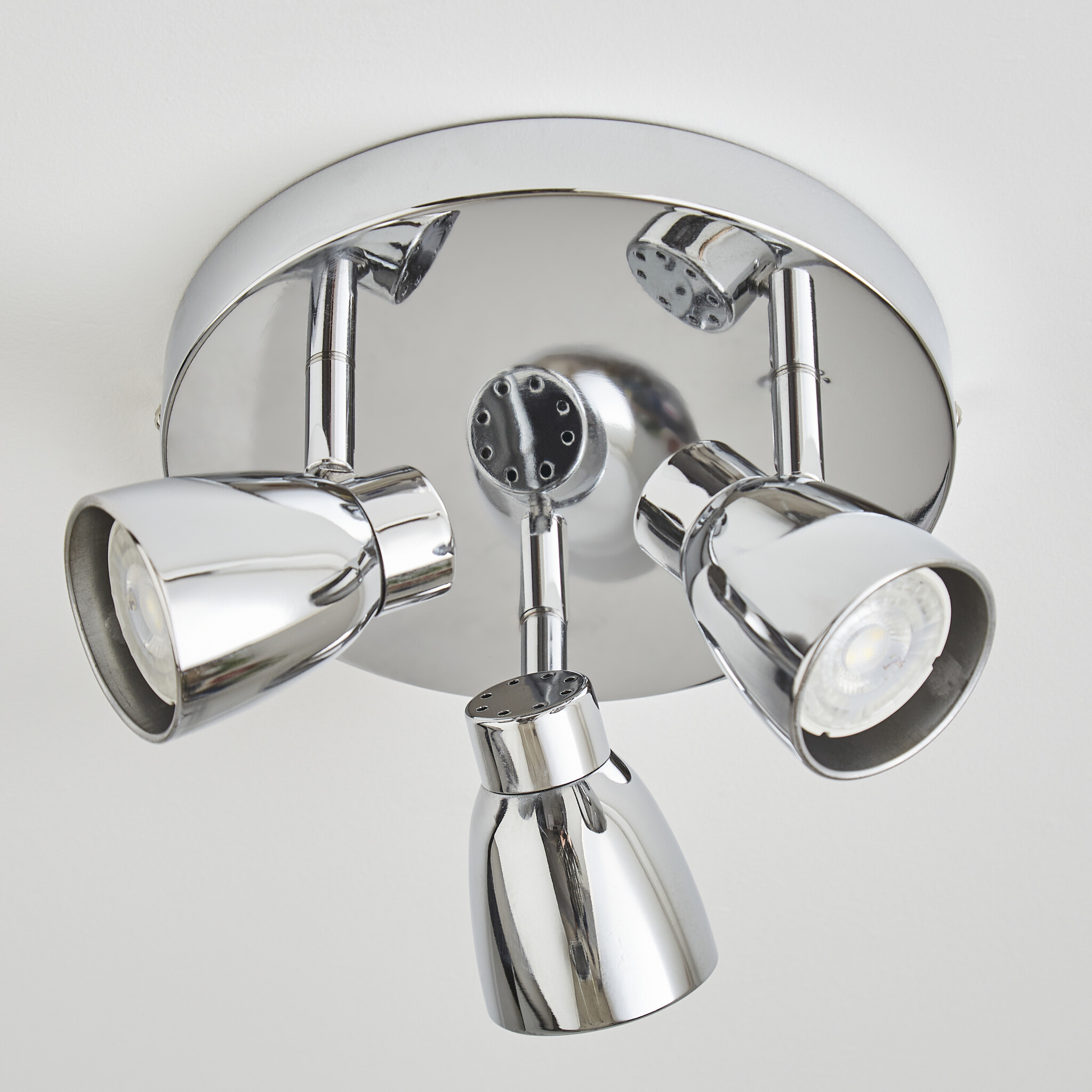 Alto 3 Light spotlight chrome - The Factory Shop - Poole Lighting
