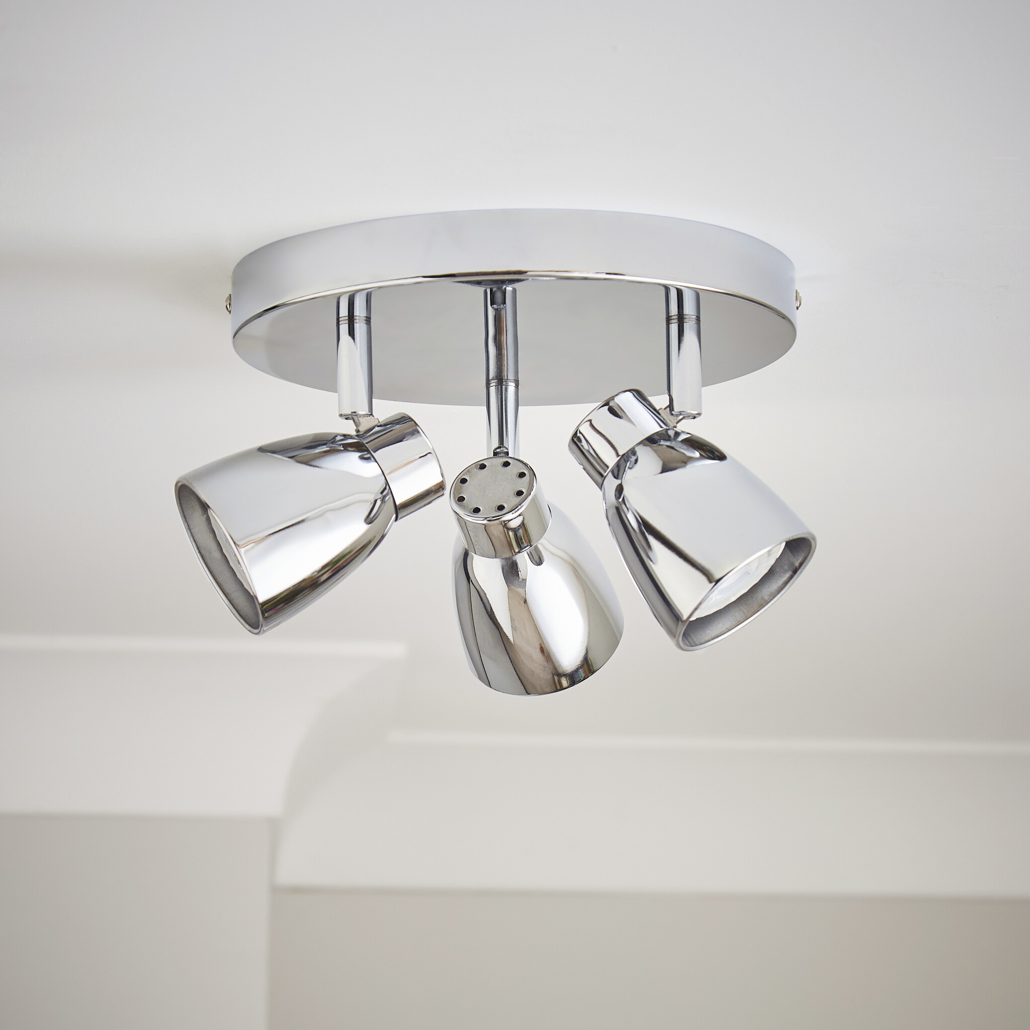 Alto 3 Light spotlight chrome - The Factory Shop - Poole Lighting