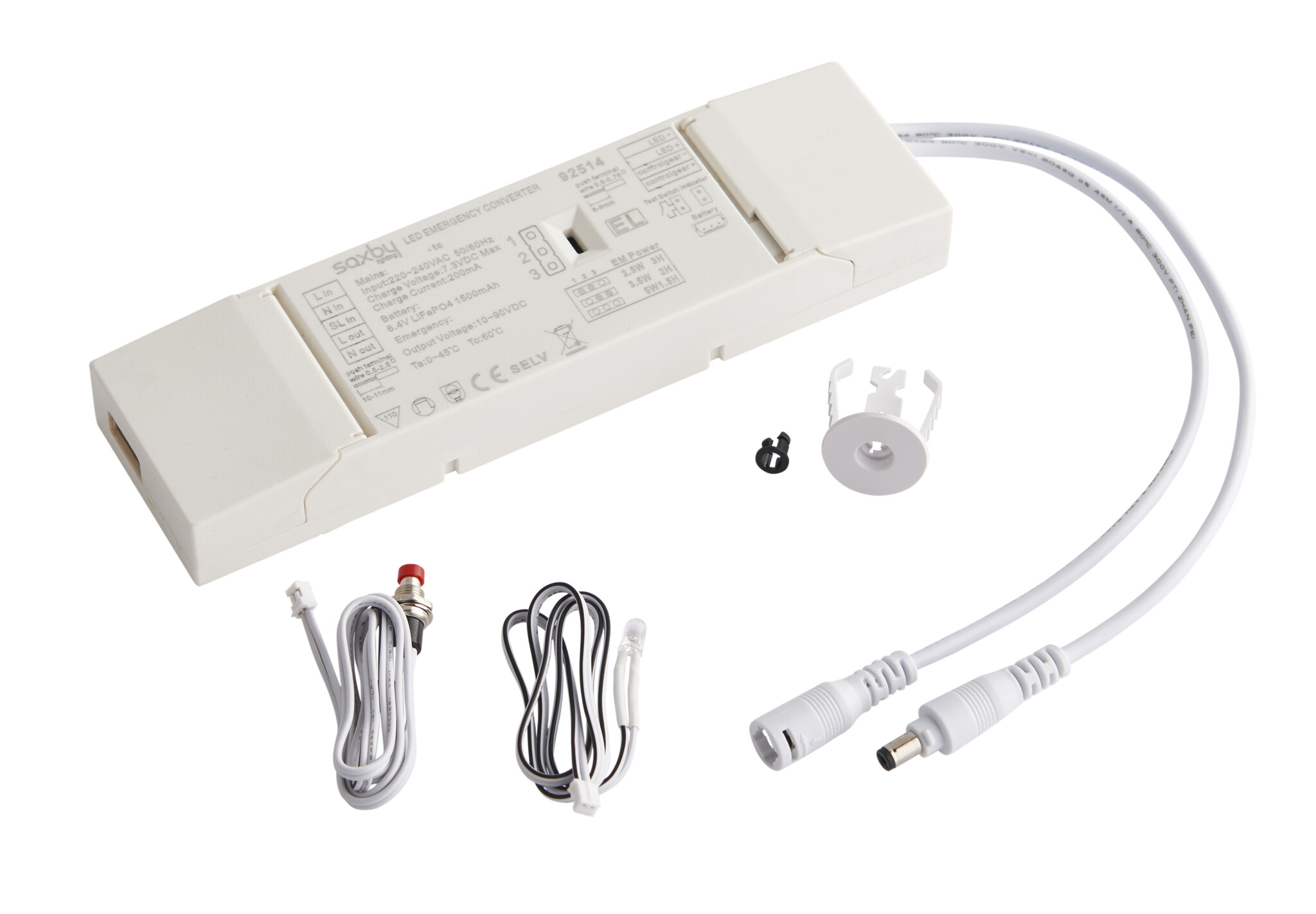 Emergency LED conversion kit EM accessory - gloss white pc - The ...