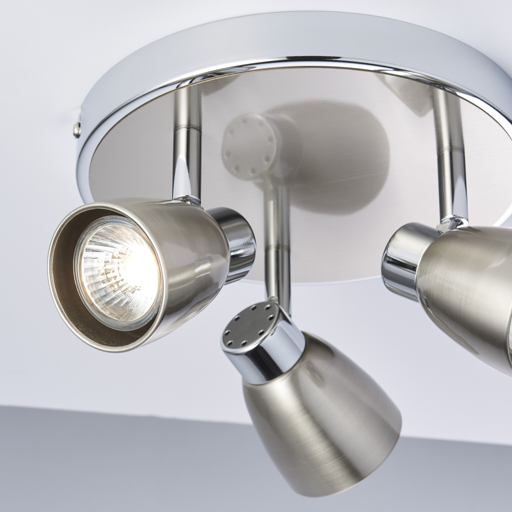 Major 3lt Spot Brushed Chrome - The Factory Shop - Poole Lighting