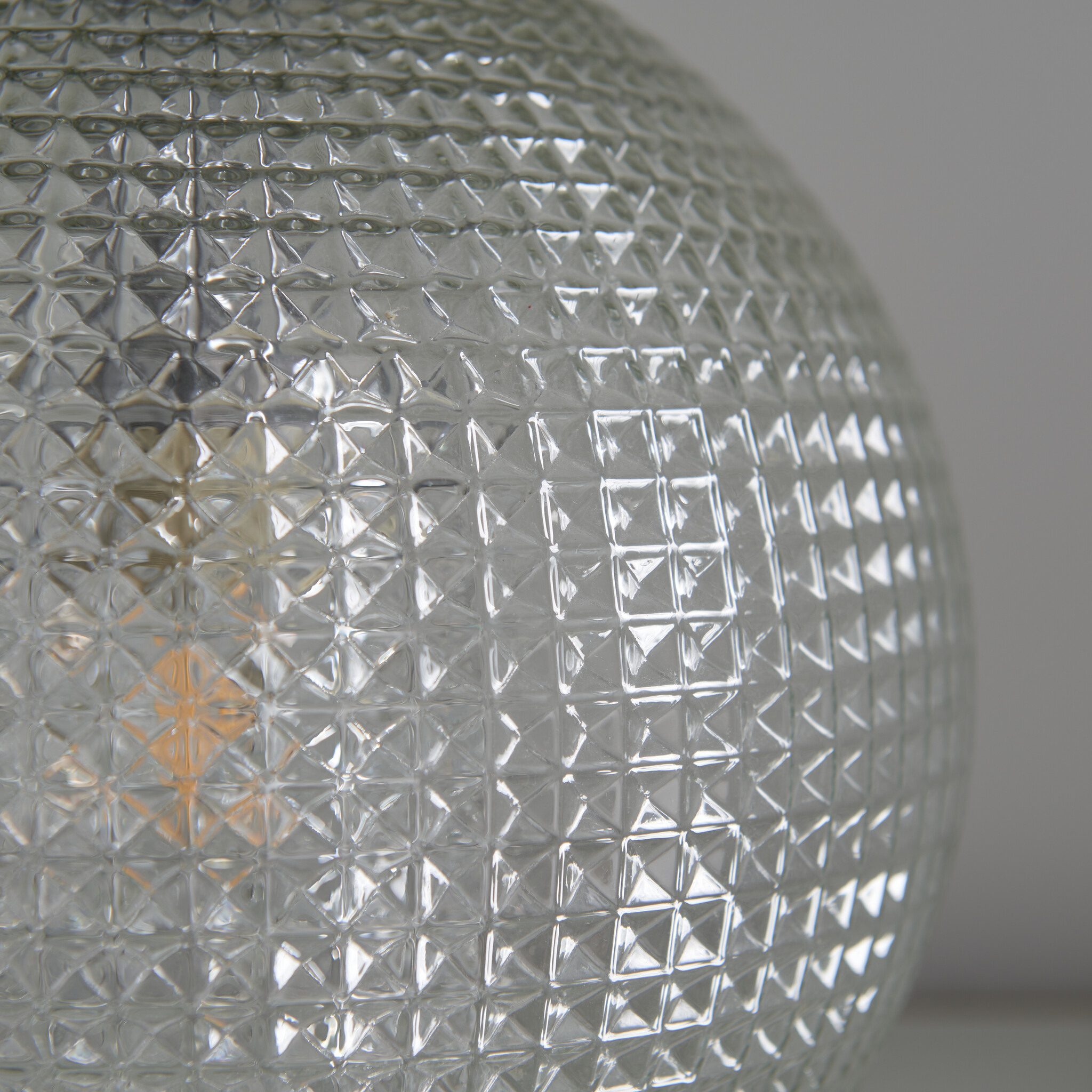 Knighton 2lt table - clear glass - The Factory Shop - Poole Lighting