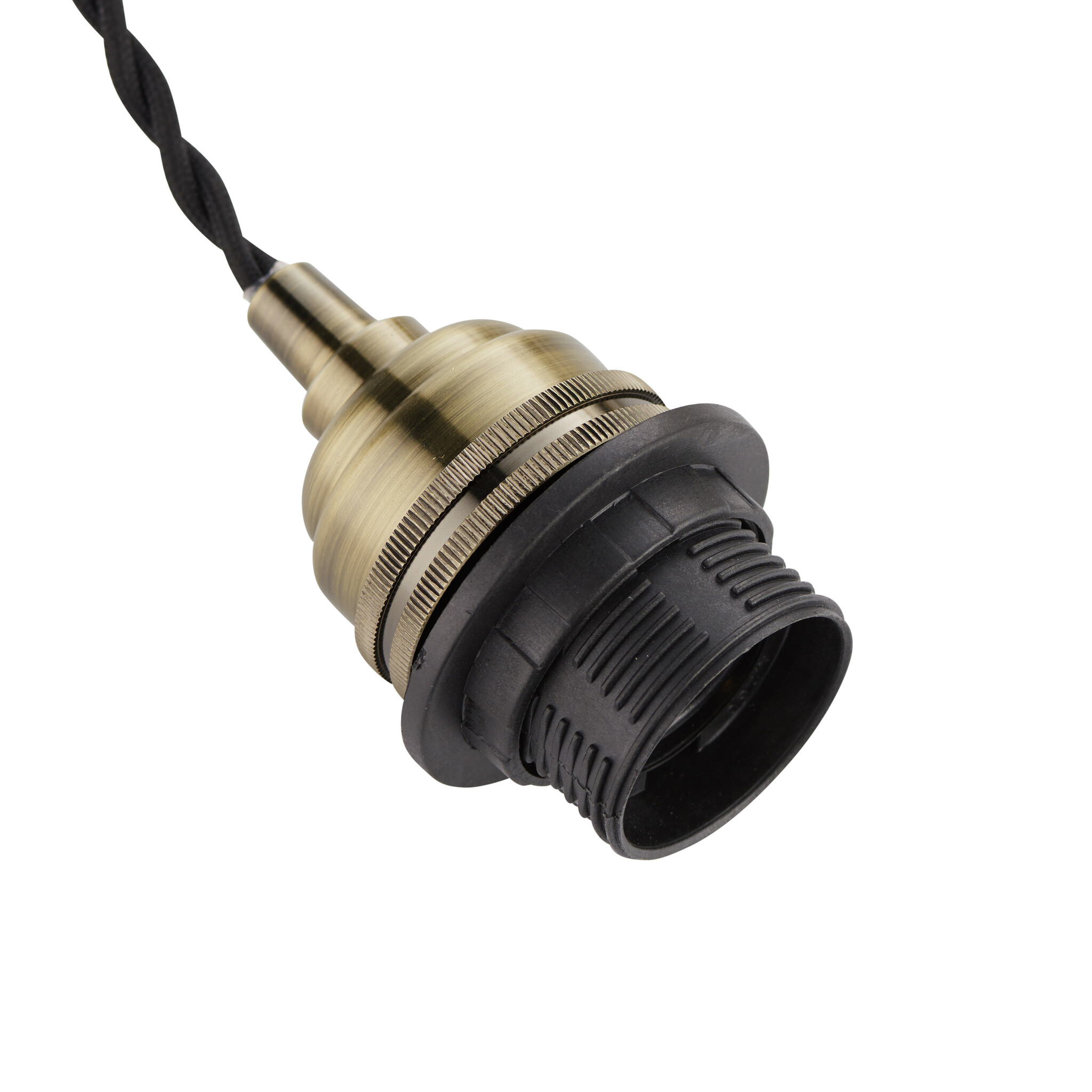 Contemporary cable set 3lt Brass - The Factory Shop - Poole Lighting