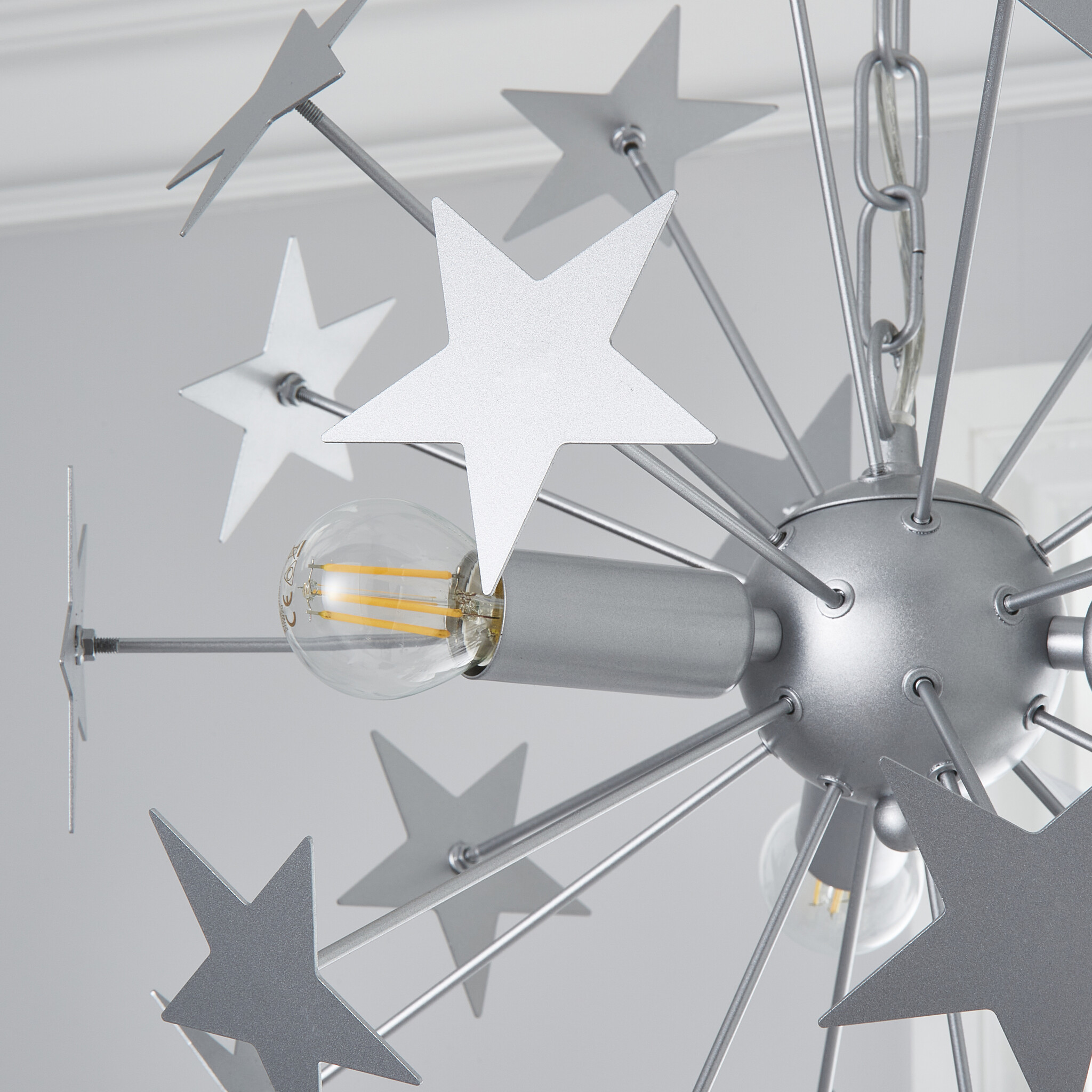 Star Sputnik 6 Light Ceiling Fitting - The Factory Shop - Poole Lighting