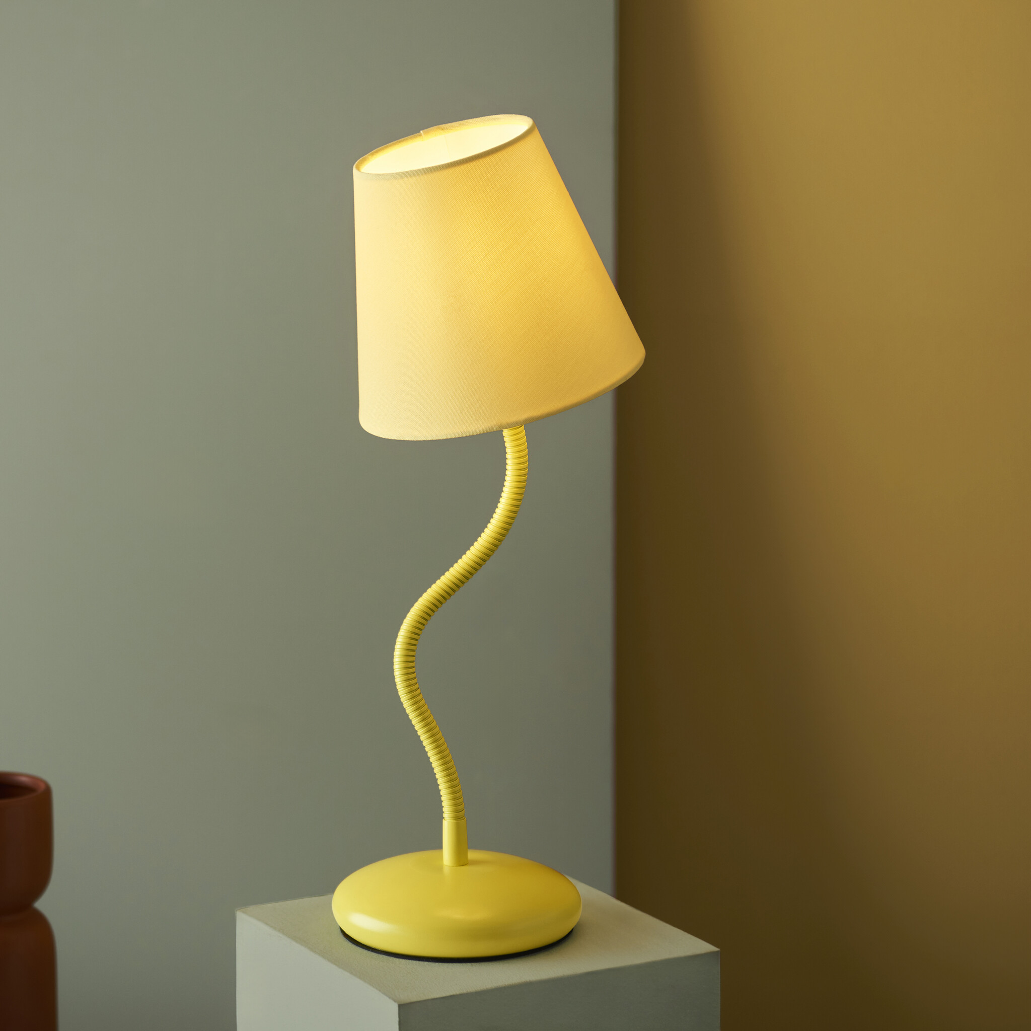 Boogi Flexi Arm Table Lamp Yellow - The Factory Shop - Poole Lighting