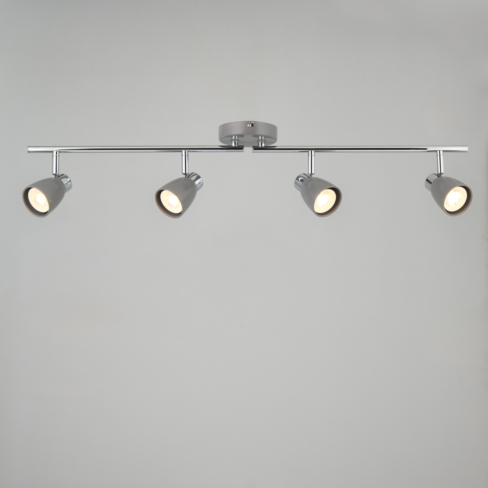 Alto 4 Light spotlight bar grey - The Factory Shop - Poole Lighting