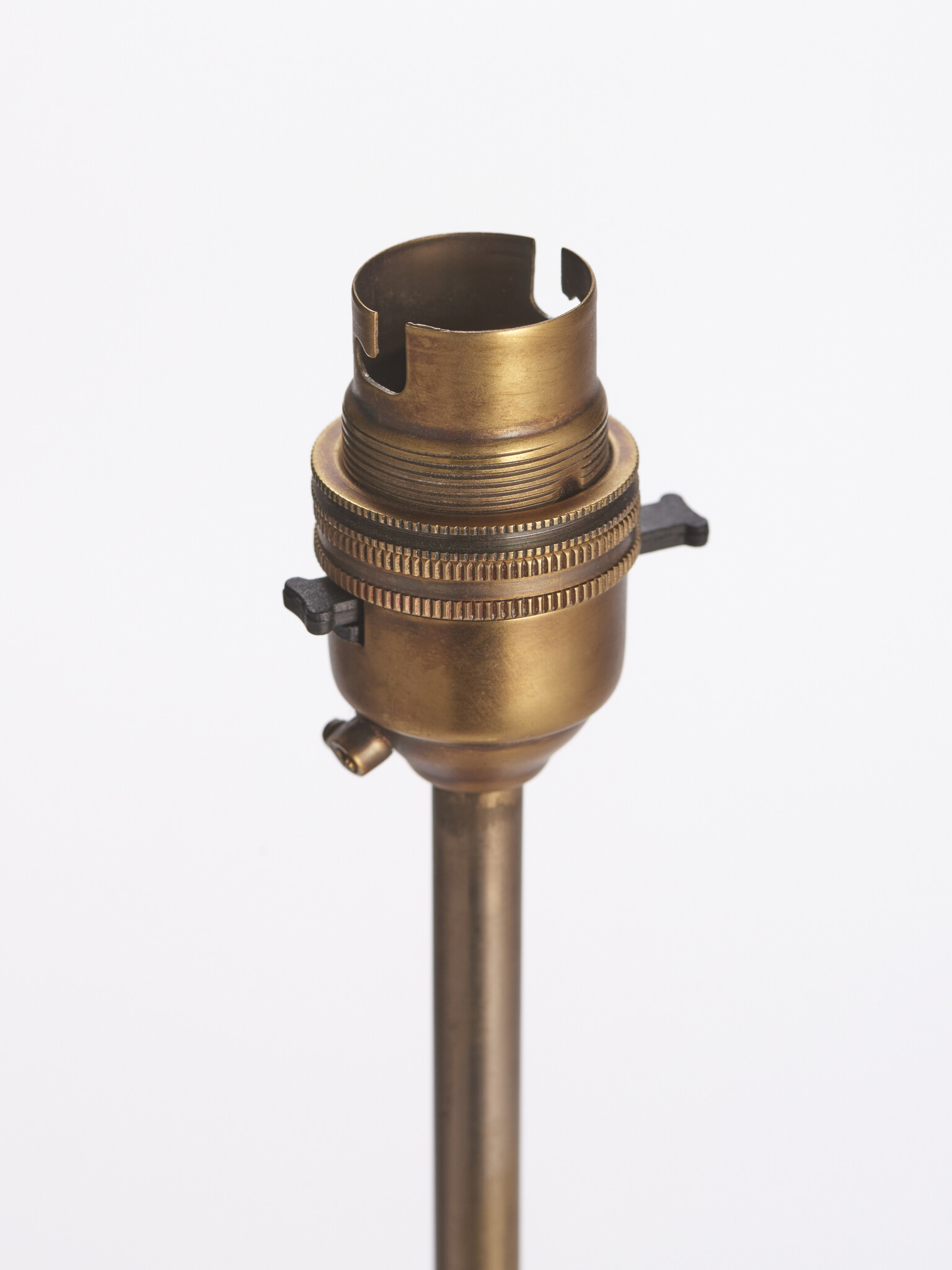 Hex lamp base, brass - The Factory Shop - Poole Lighting