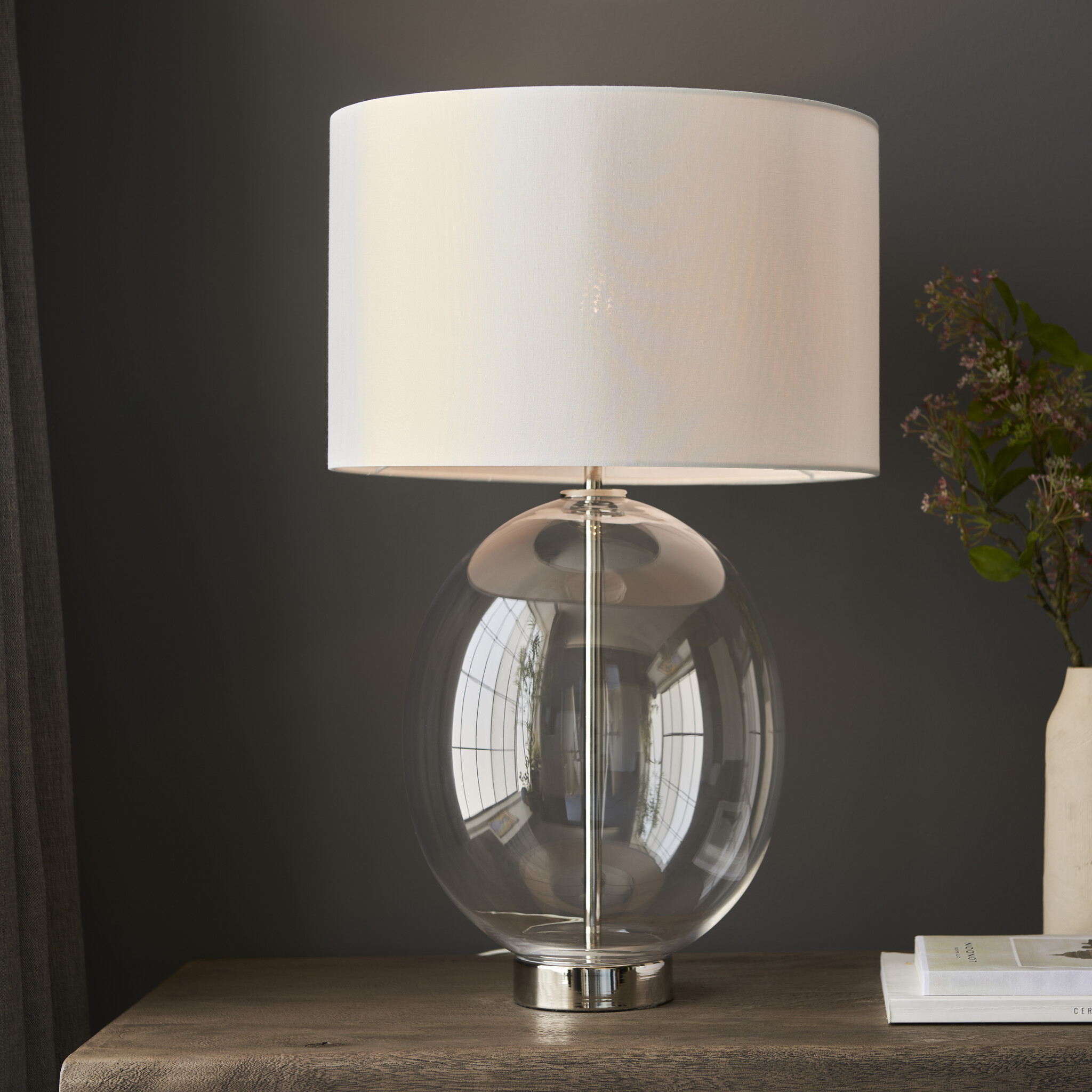 Kelda Oval Table - B.Nickel - The Factory Shop - Poole Lighting