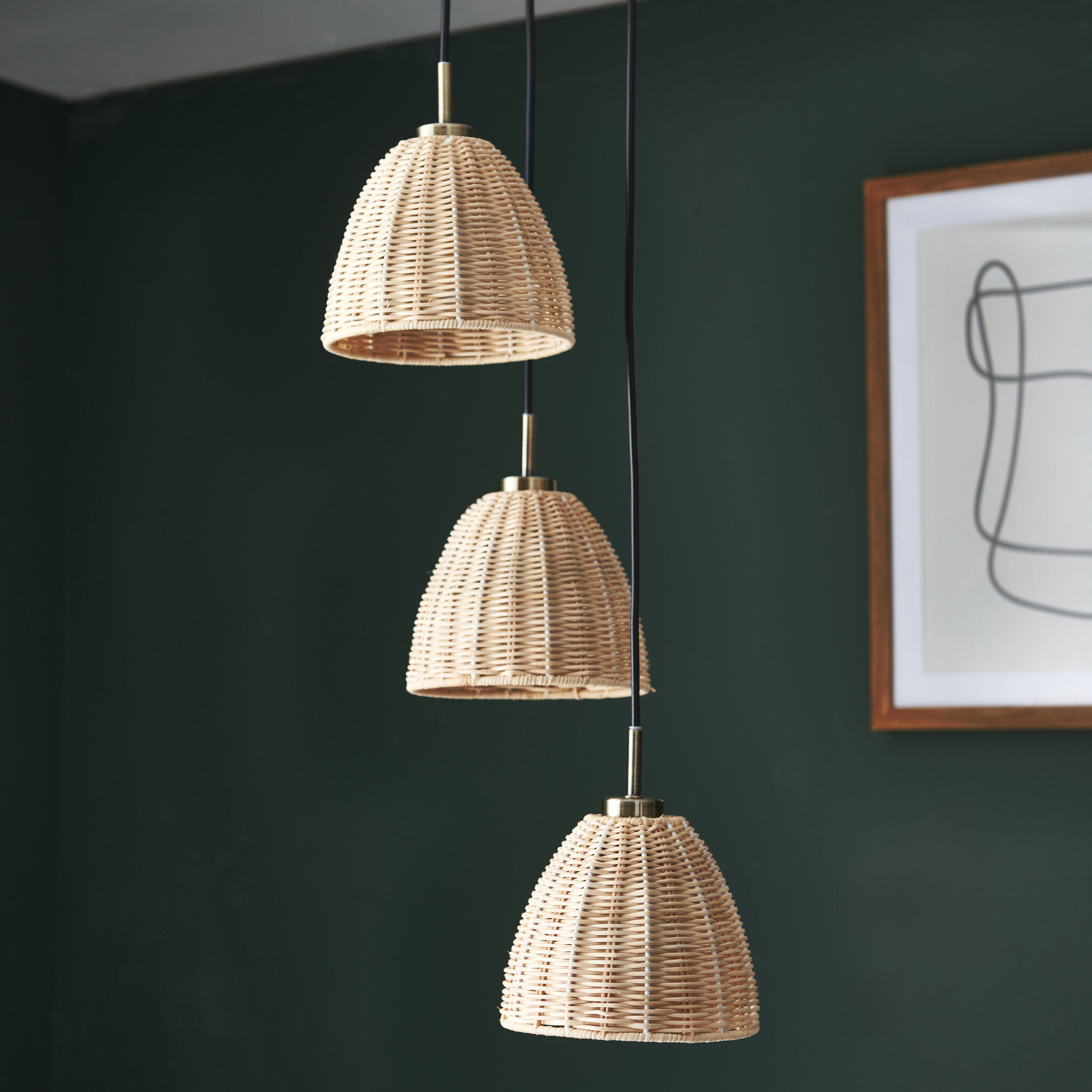 Hellie 3lt Pendant - The Factory Shop - Poole Lighting