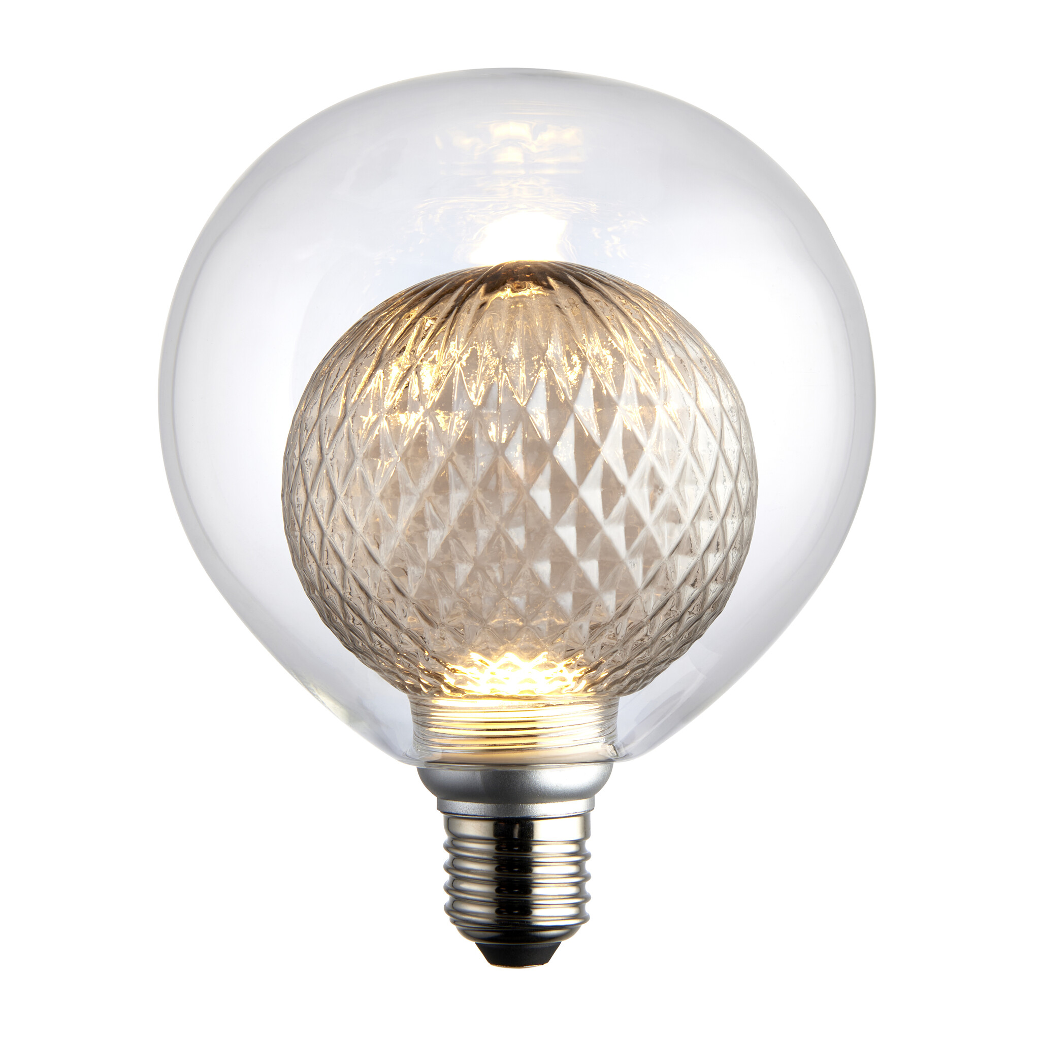 Grey Duo 1lt Bulb - The Factory Shop - Poole Lighting