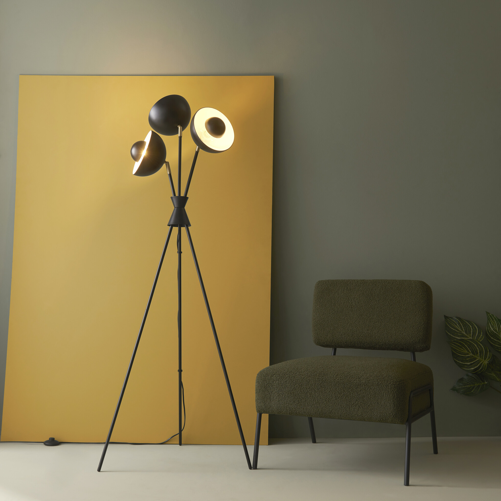 Levi 3lt Floor Matt Black - The Factory Shop - Poole Lighting